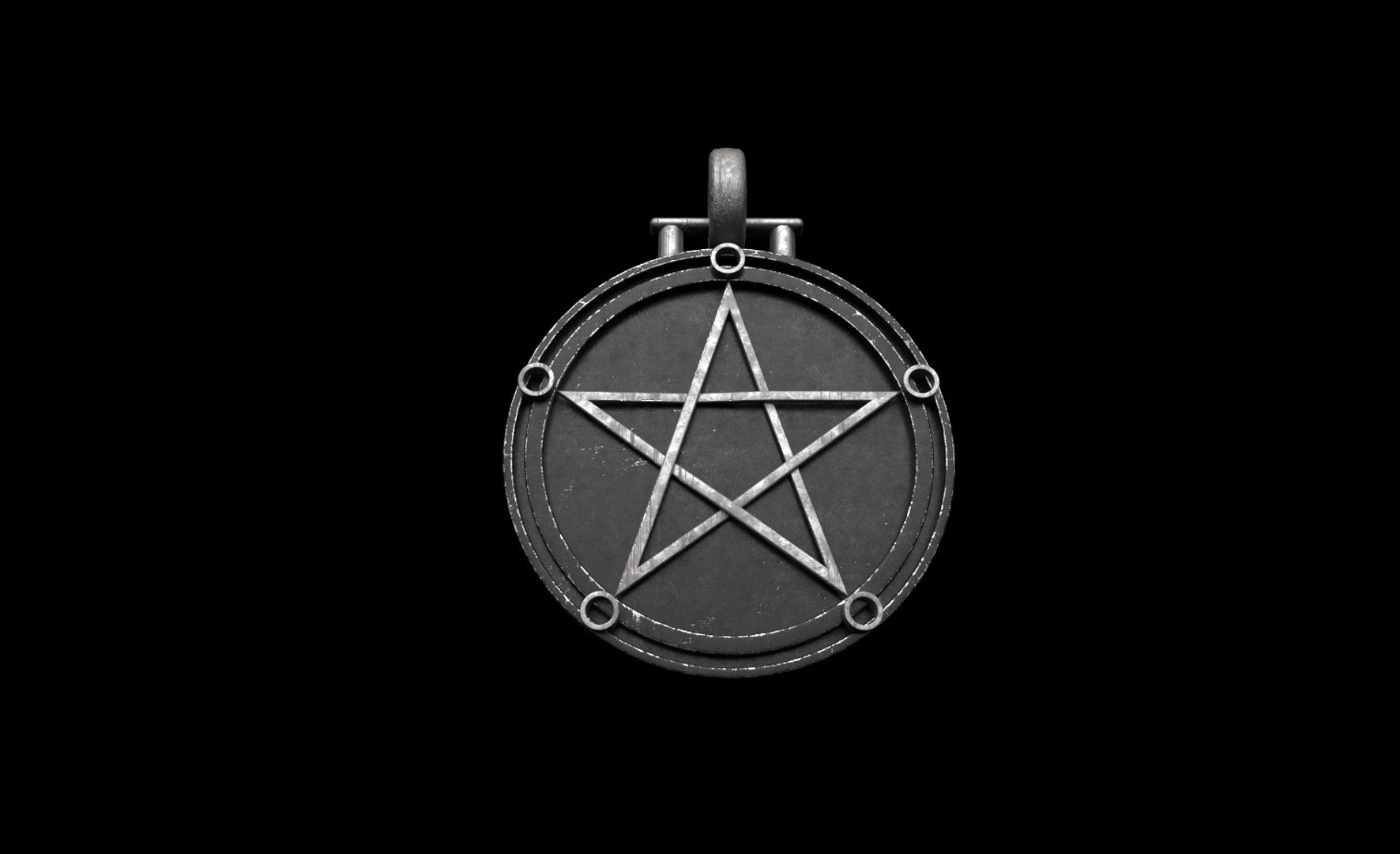 Medal Pentagram Symbol 3D Model - TurboSquid 1505373