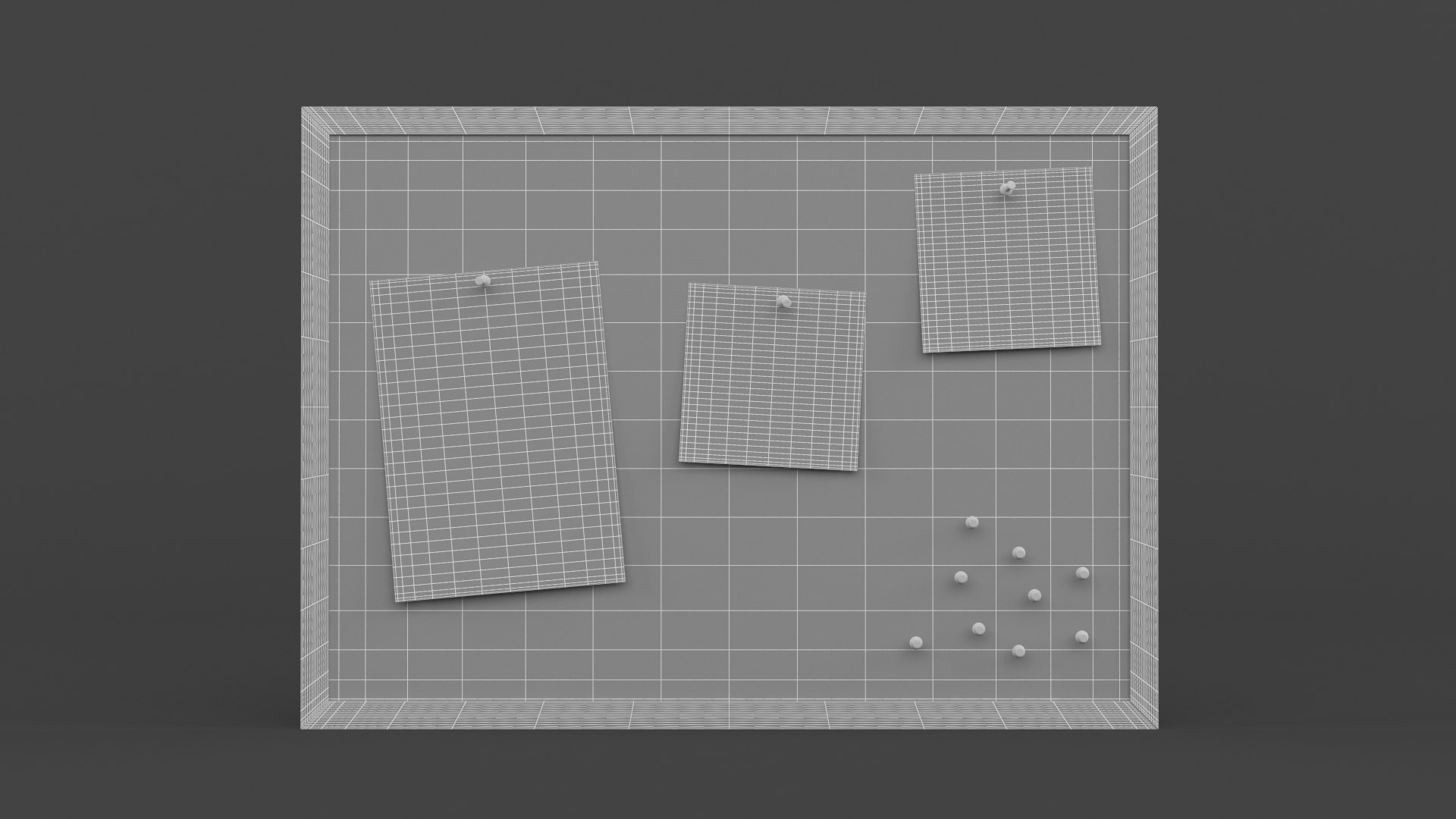 Free Pinboard Set 3D - TurboSquid 2240704