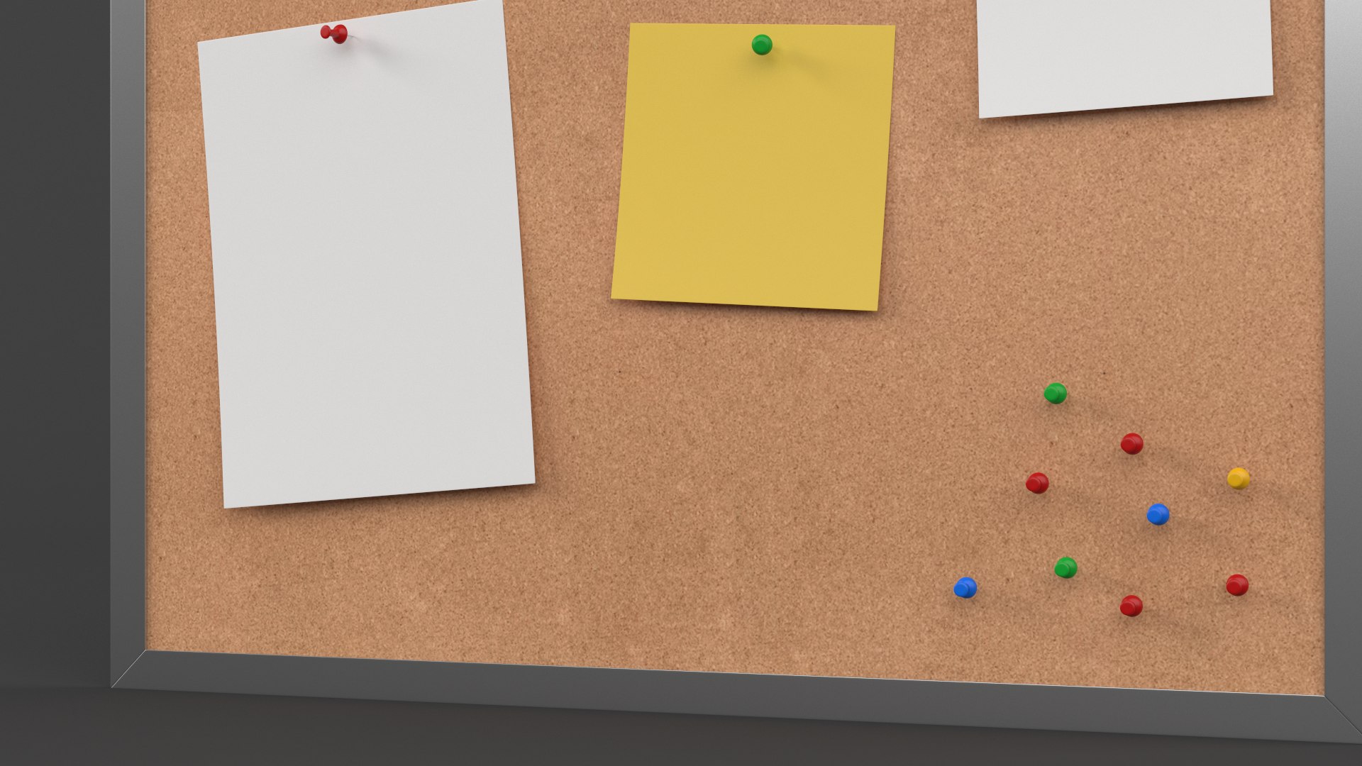 Free Pinboard Set 3D - TurboSquid 2240704