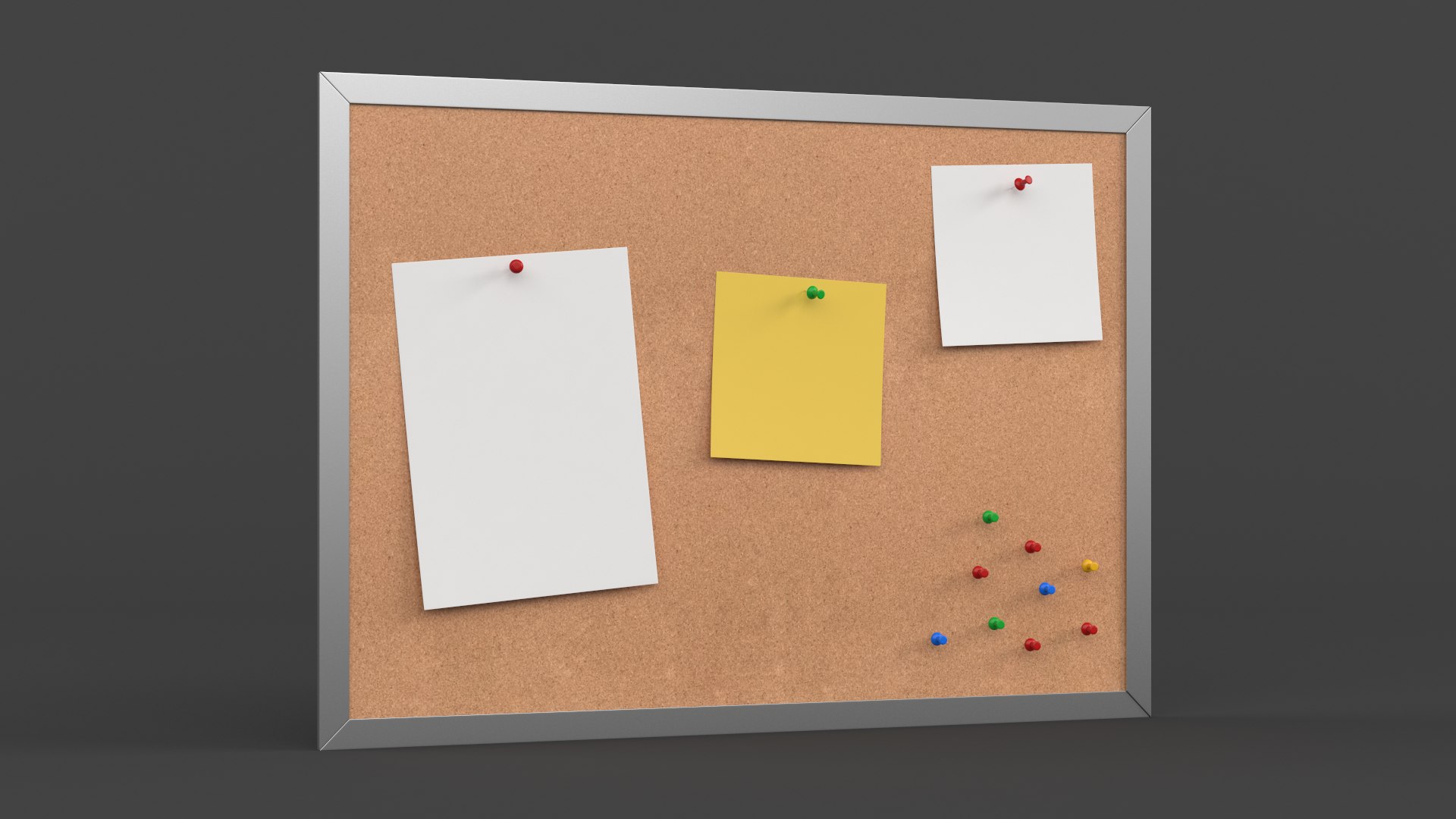 Free Pinboard Set 3D - TurboSquid 2240704