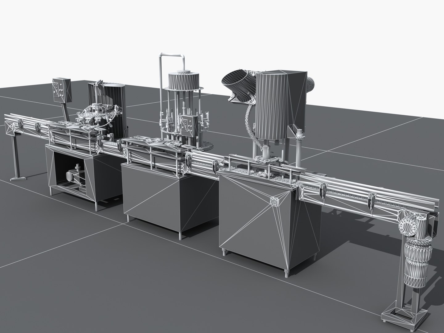 Industrial Equipment 12 - Fully Automated Bottled Beverage Production ...