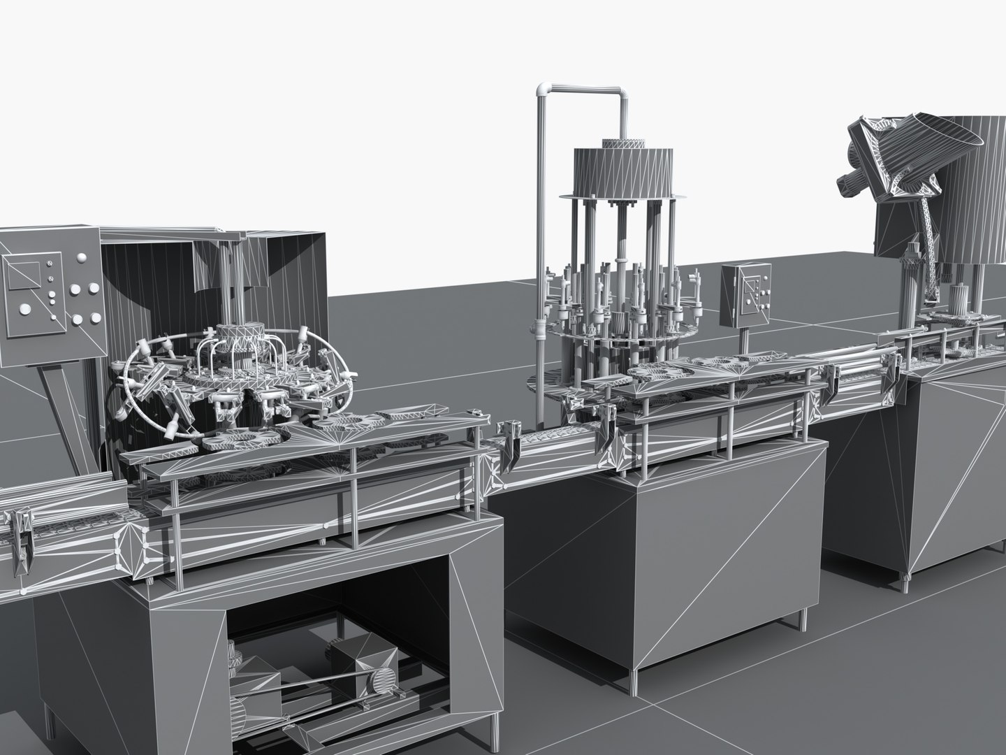 Industrial Equipment 12 - Fully Automated Bottled Beverage Production ...