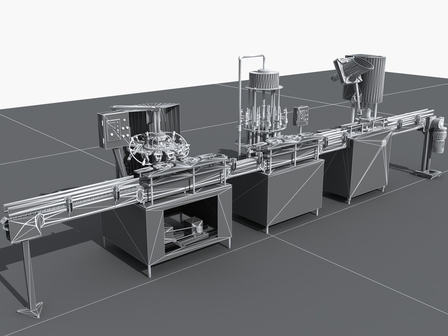 Industrial Equipment 12 - Fully Automated Bottled Beverage Production ...