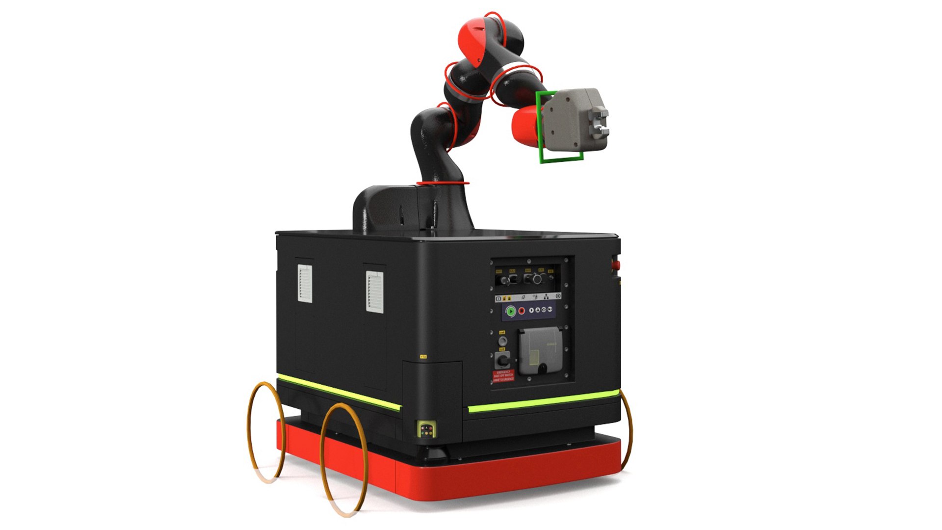 Autonomous Robot Hand With Manipulator Rigged For Cinema 4D Model ...