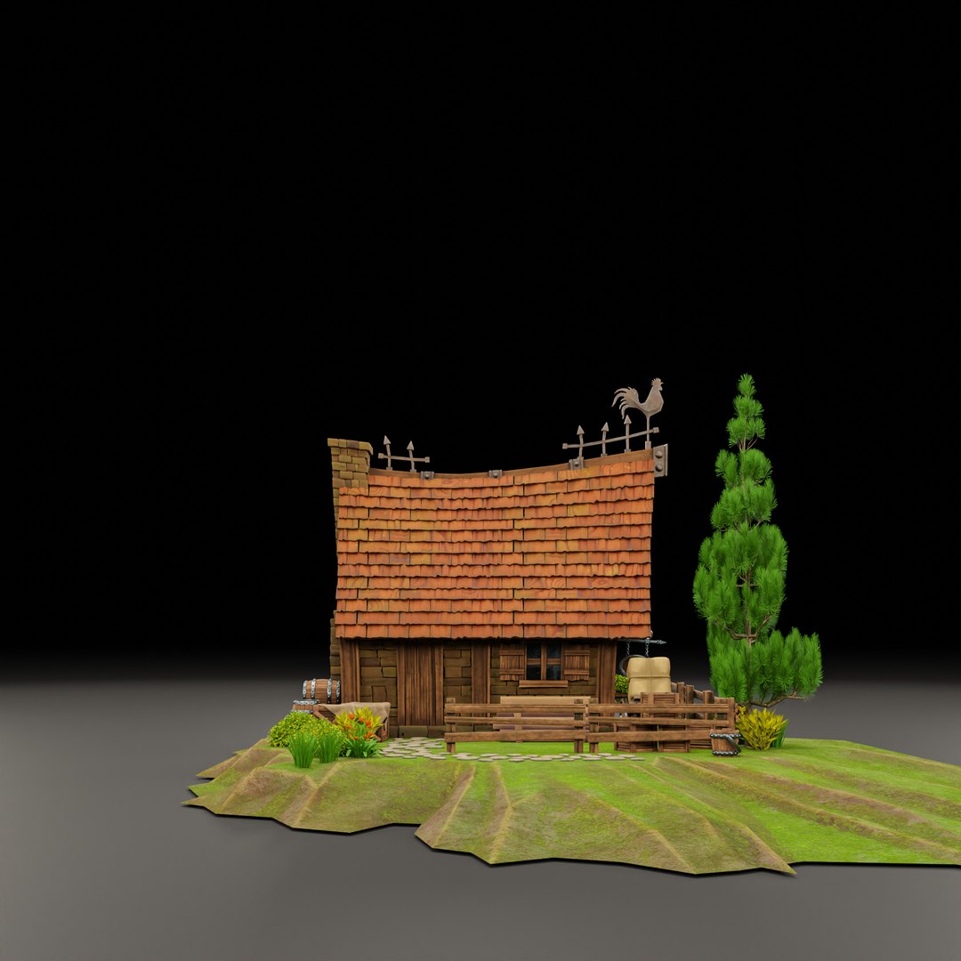 STYLIZED MEDIEVAL BUILDING 03 3D Model - TurboSquid 2145380