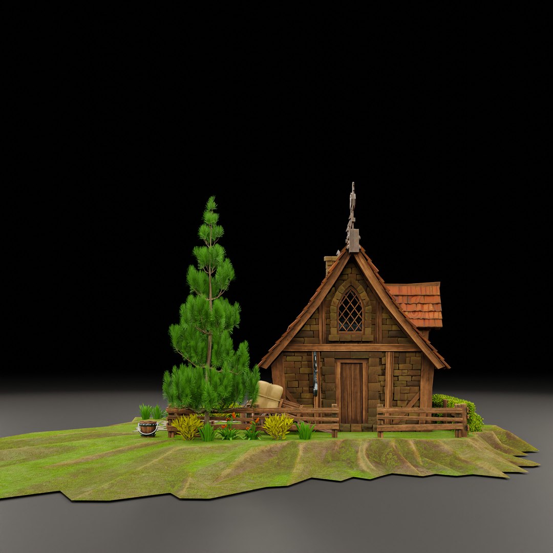 STYLIZED MEDIEVAL BUILDING 03 3D Model - TurboSquid 2145380