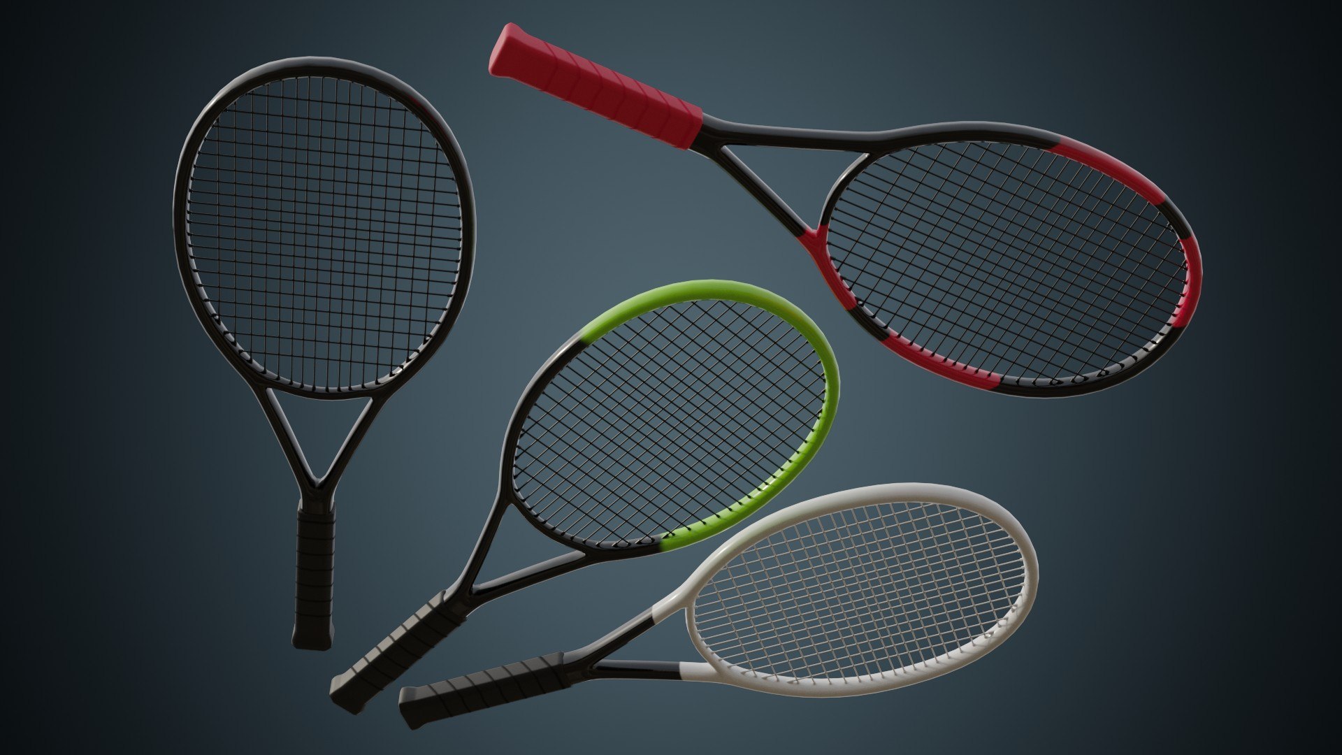 Tennis Racquet 1A 3D Model - TurboSquid 2005855