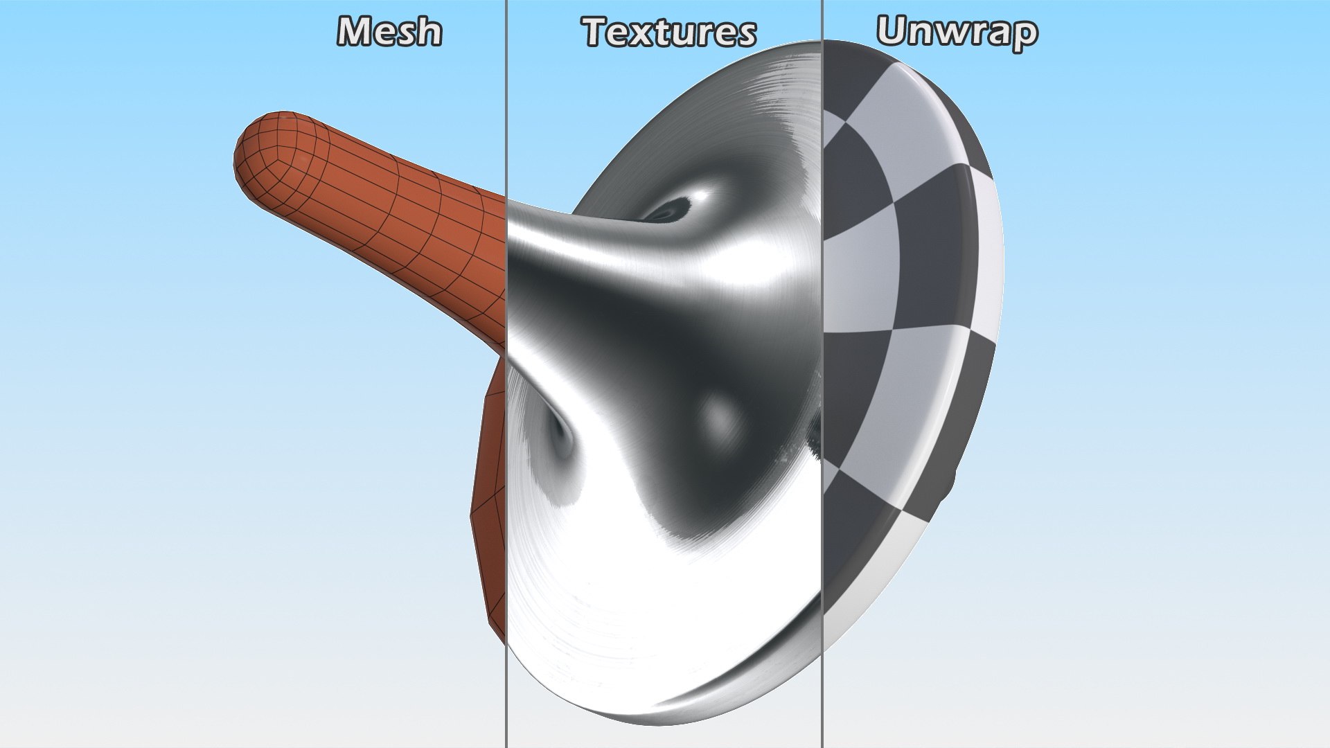 Metal Spinning Top Toy 3D model - TurboSquid 1782456
