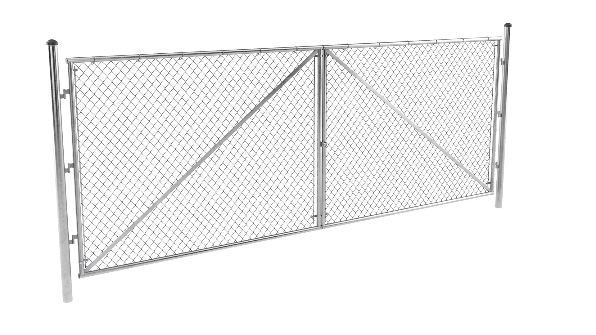 3D Model Chain Link Gate - TurboSquid 2318206