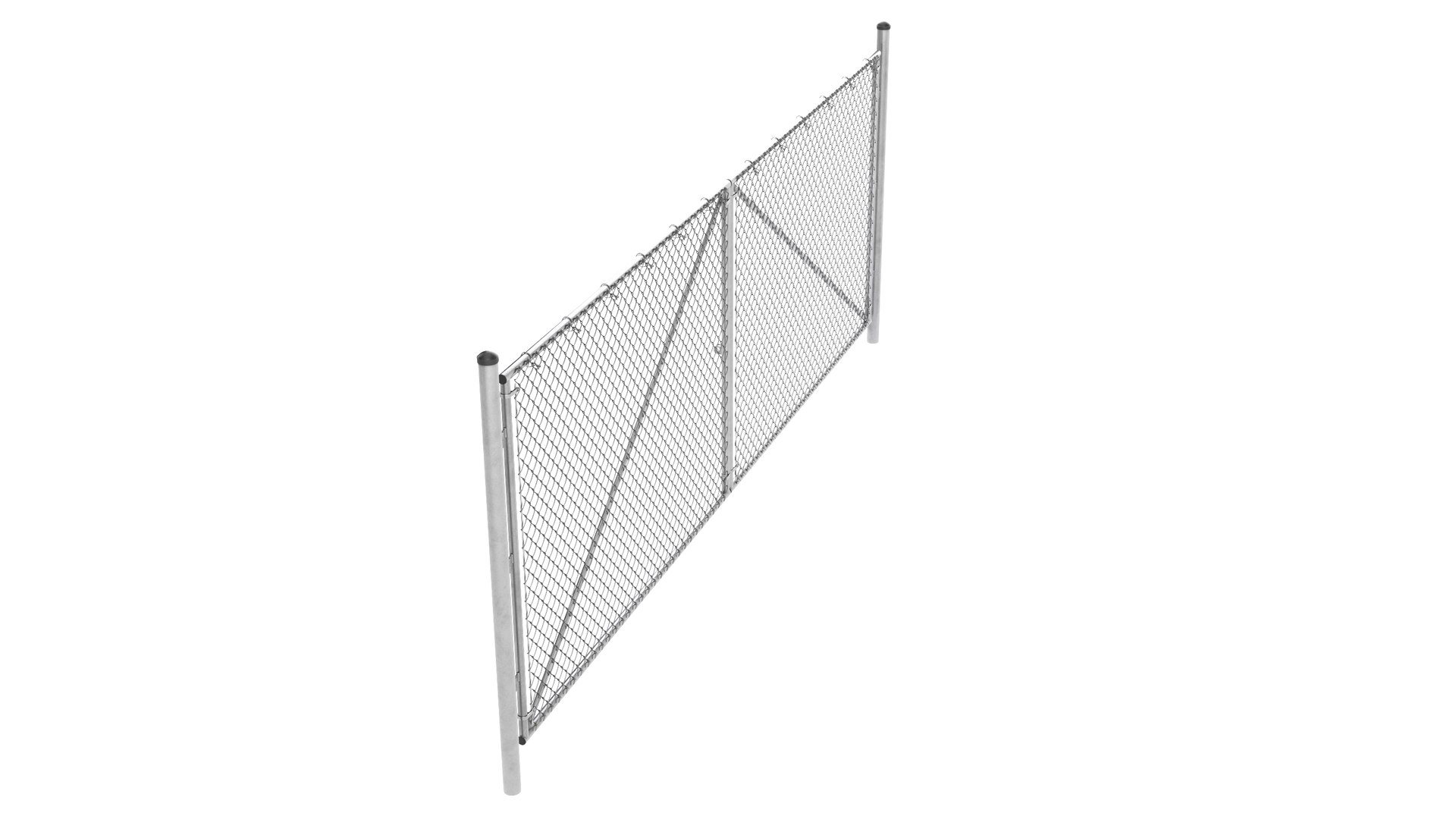 3D Model Chain Link Gate - TurboSquid 2318206