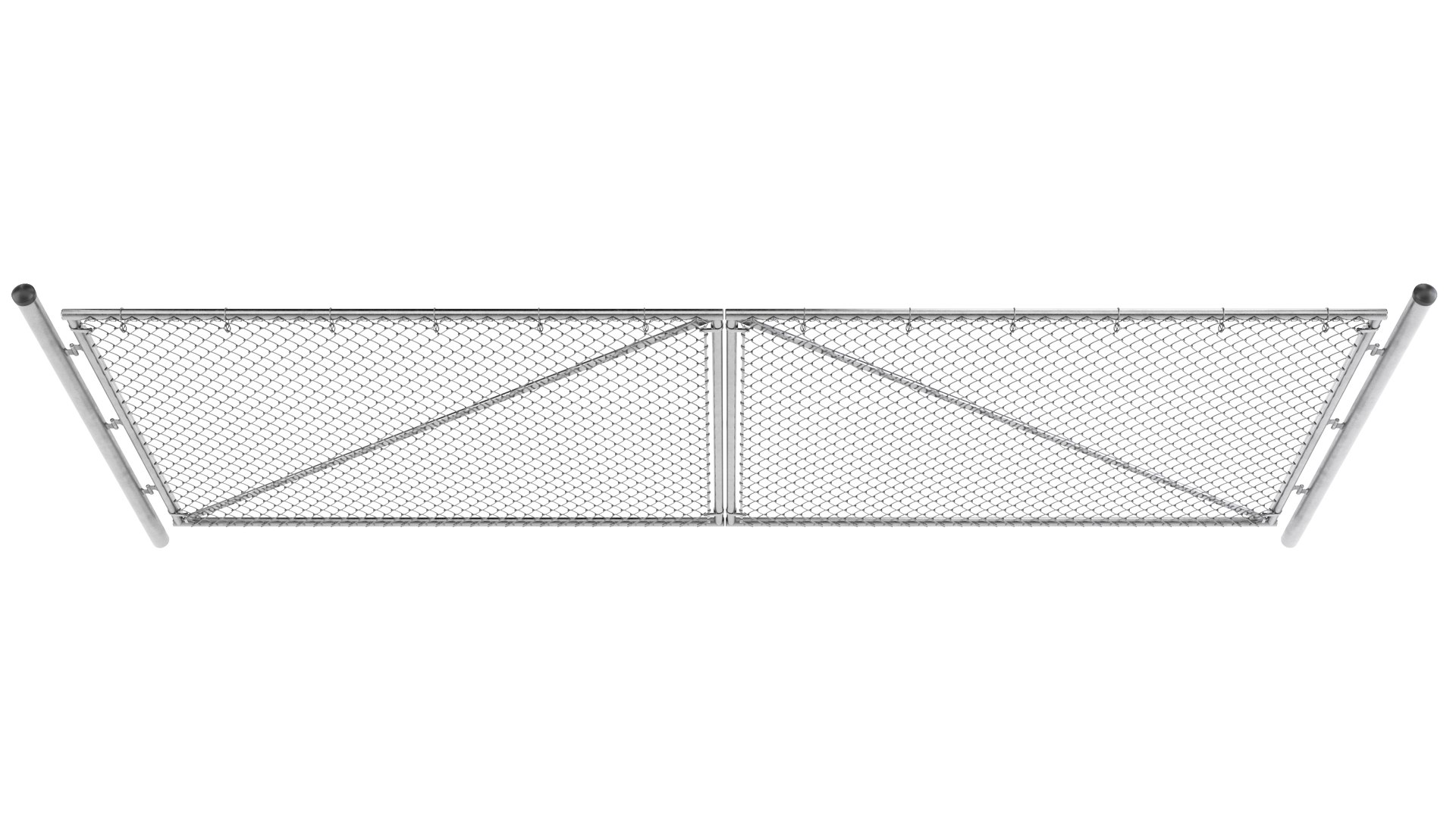 3D Model Chain Link Gate - TurboSquid 2318206