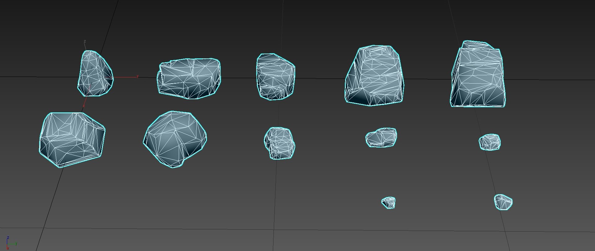 3D Cartoon Rock Styled Set Model - TurboSquid 1486876