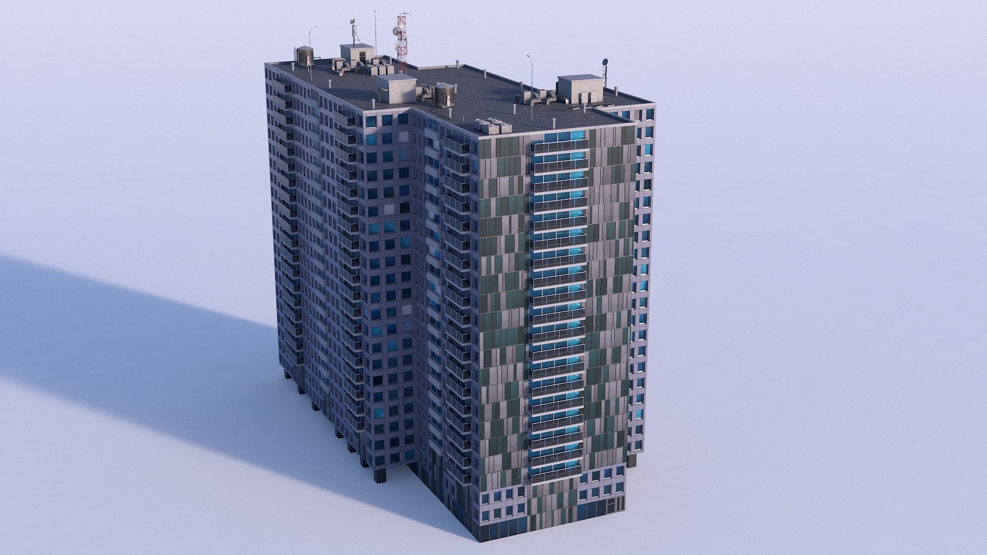 Skyscraper building 20 3D model - TurboSquid 1531875