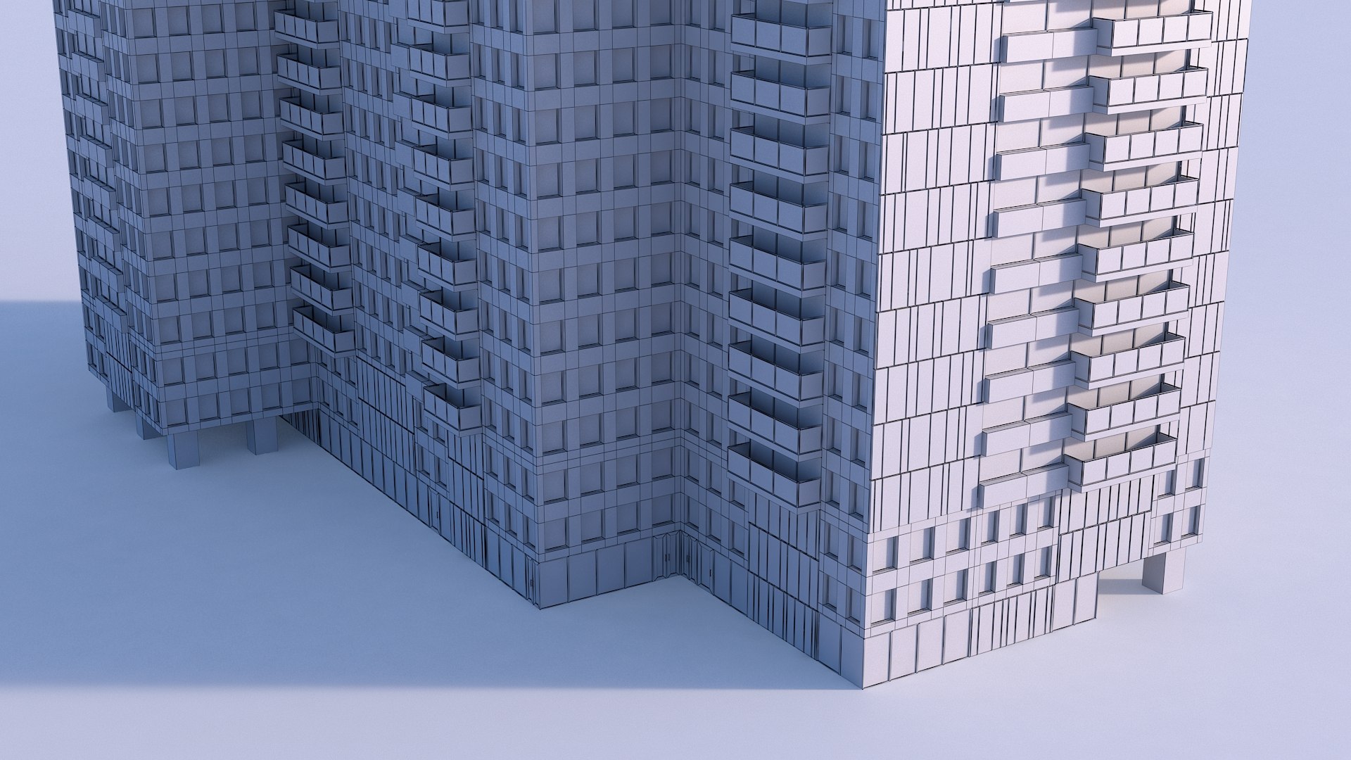 Skyscraper building 20 3D model - TurboSquid 1531875