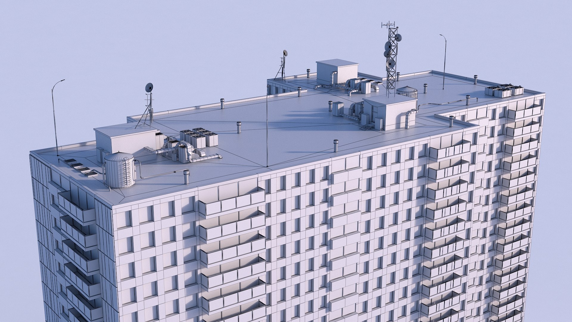 Skyscraper building 20 3D model - TurboSquid 1531875