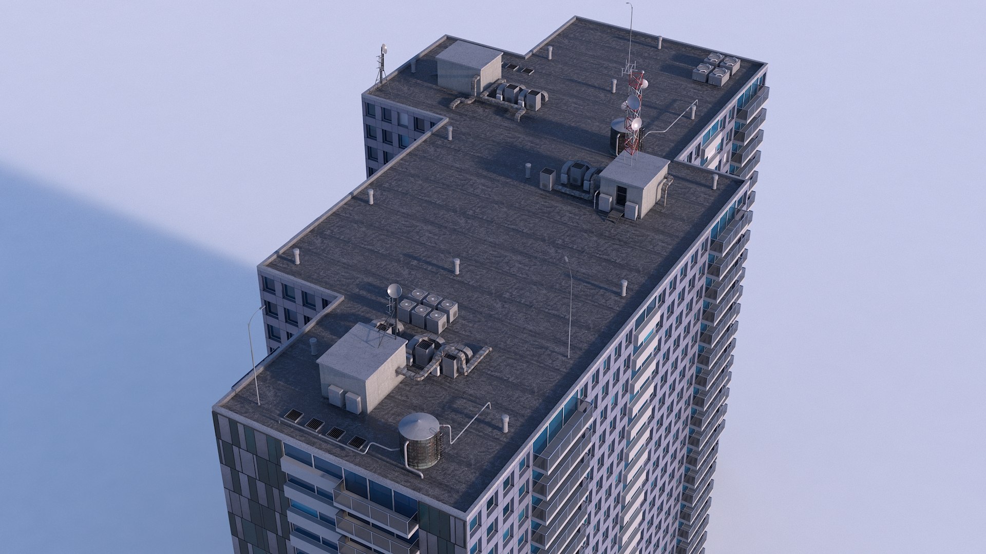 Skyscraper building 20 3D model - TurboSquid 1531875