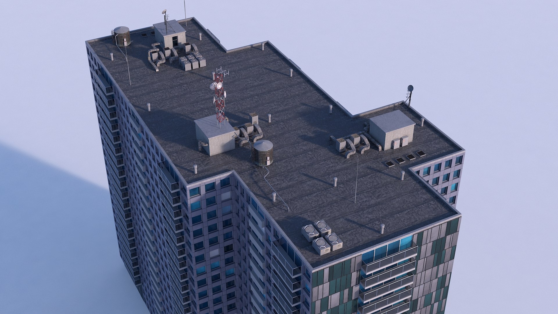 Skyscraper building 20 3D model - TurboSquid 1531875