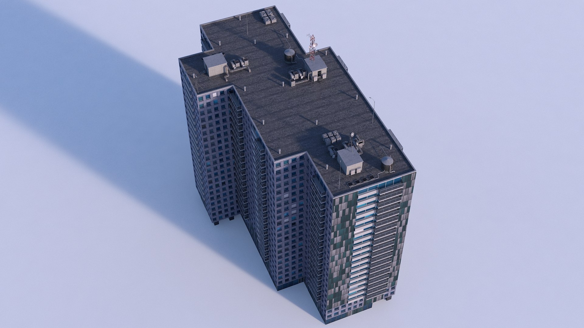 Skyscraper building 20 3D model - TurboSquid 1531875
