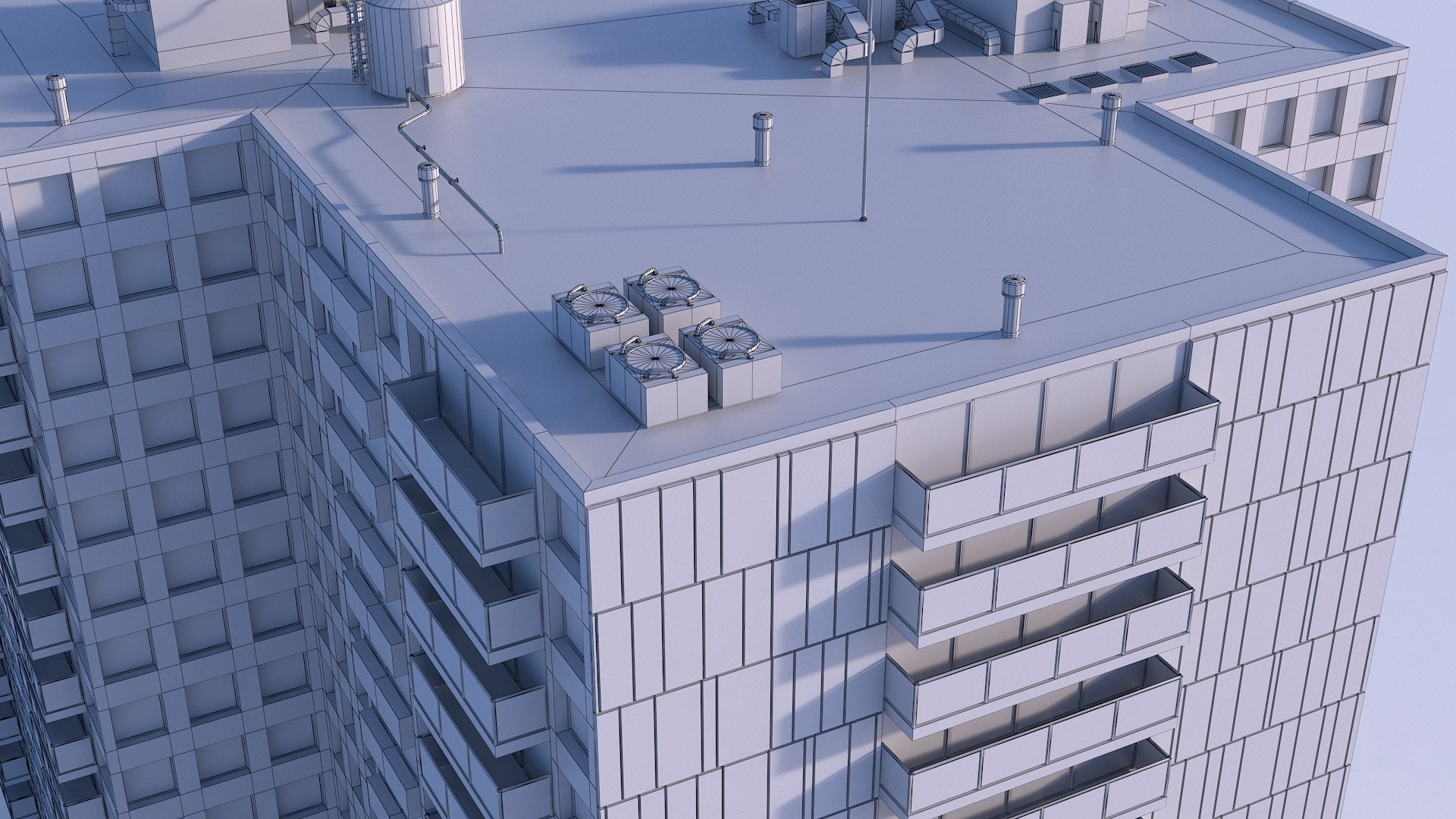 Skyscraper building 20 3D model - TurboSquid 1531875