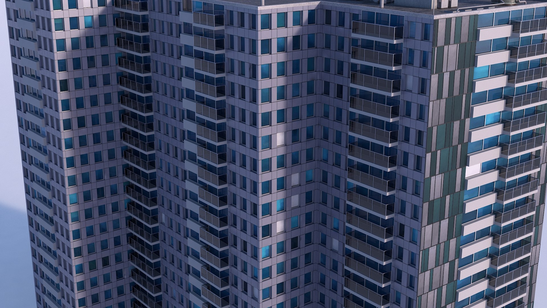 Skyscraper building 20 3D model - TurboSquid 1531875