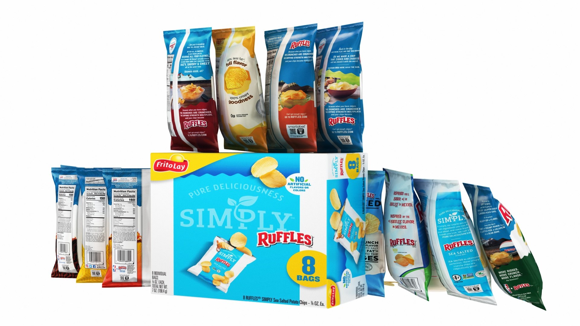 3D Ruffles 19 In 1 Model - TurboSquid 2297451