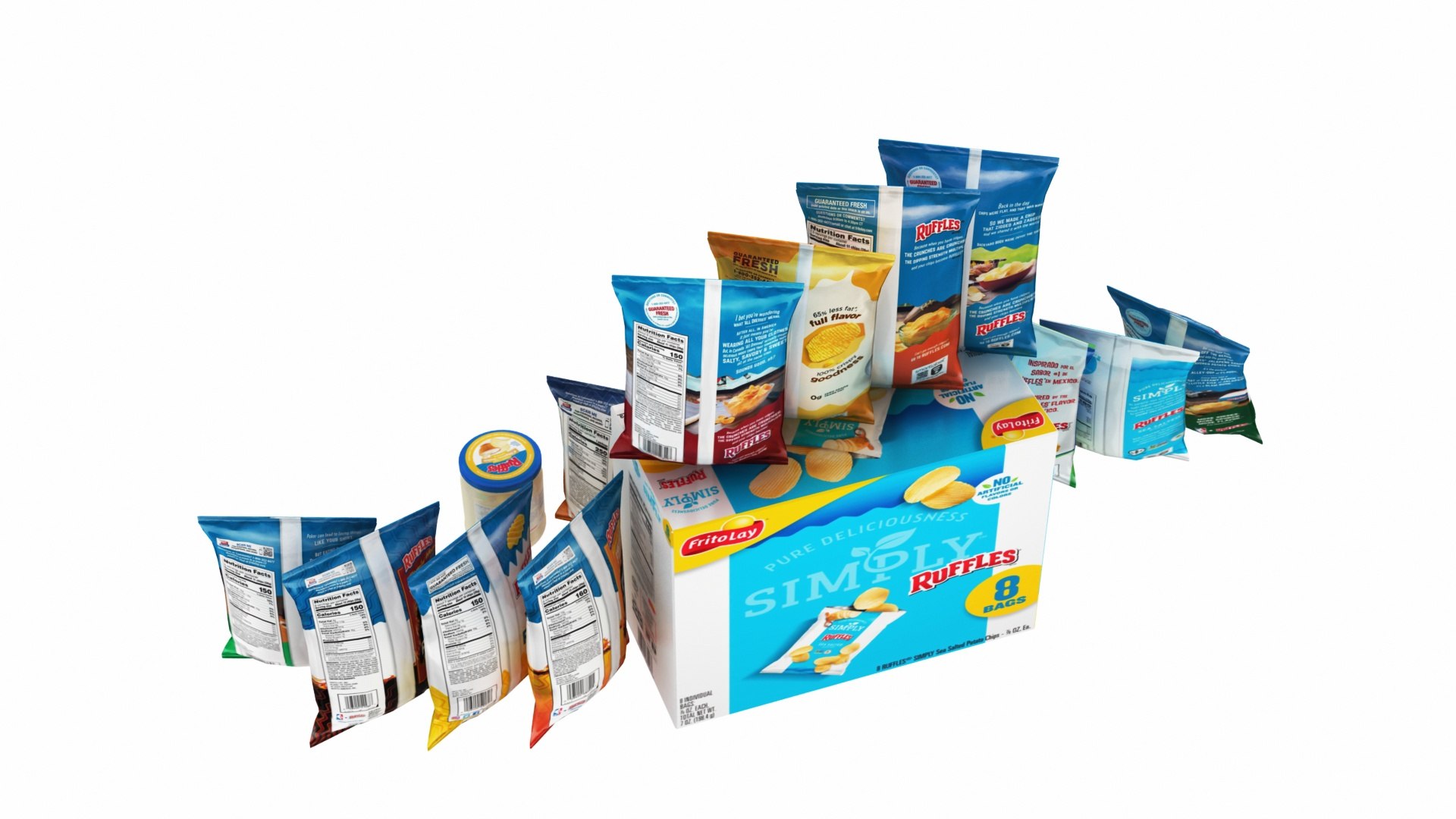 3D Ruffles 19 In 1 Model - TurboSquid 2297451