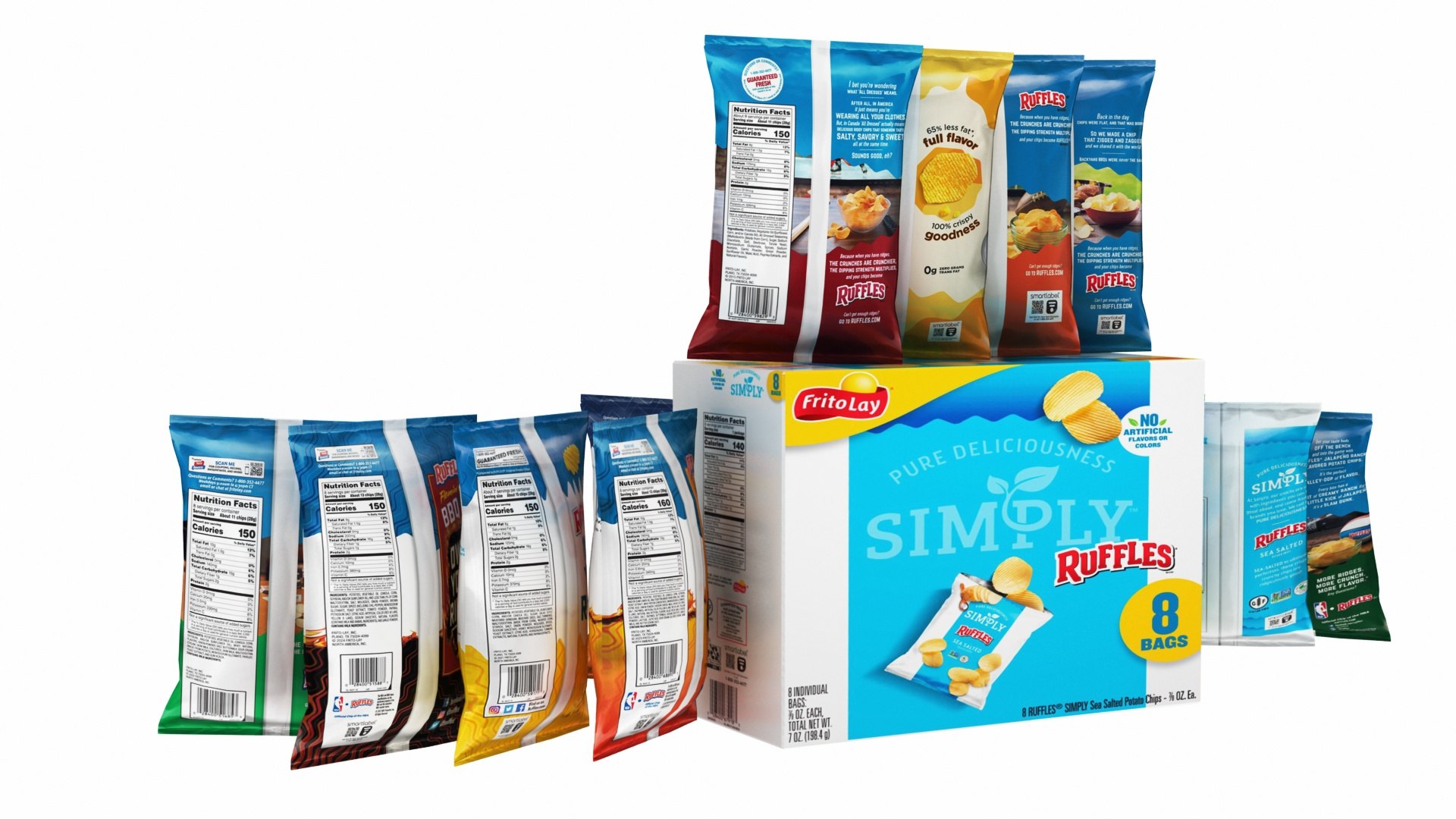 3D Ruffles 19 In 1 Model - TurboSquid 2297451