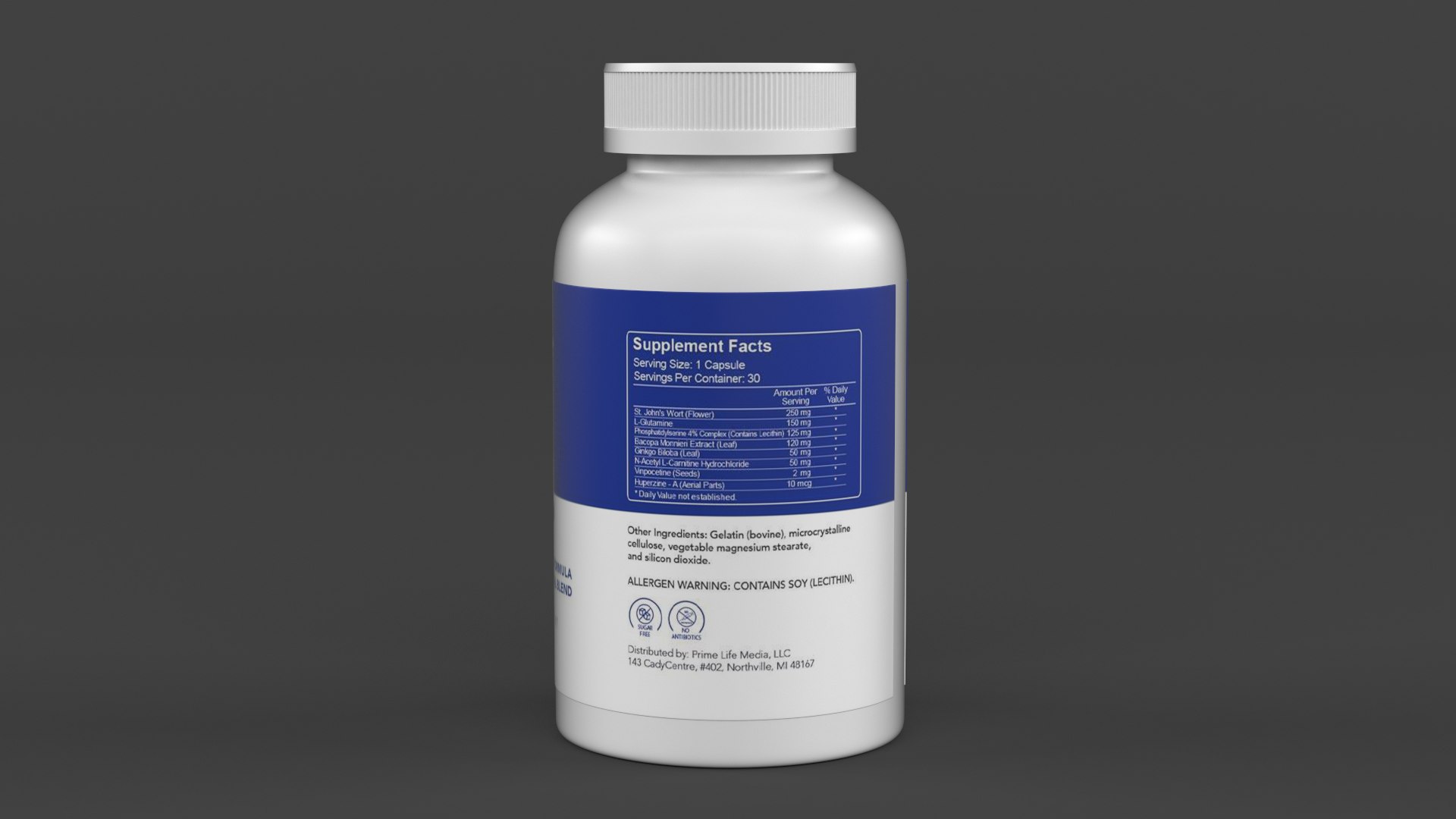 3D Dietary Supplement Model - TurboSquid 1955450