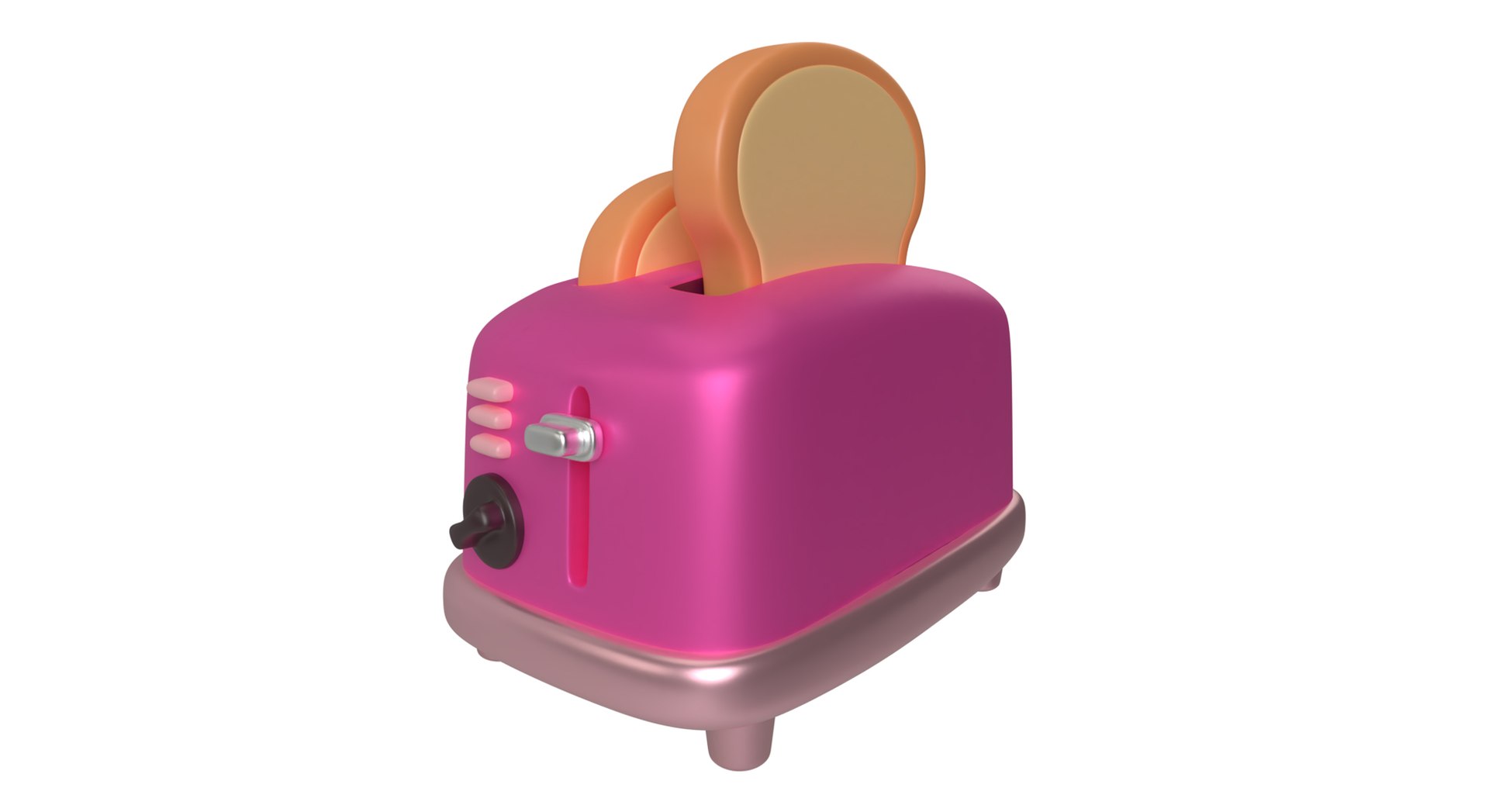 3D Toaster 3D Cartoon - TurboSquid 1948555