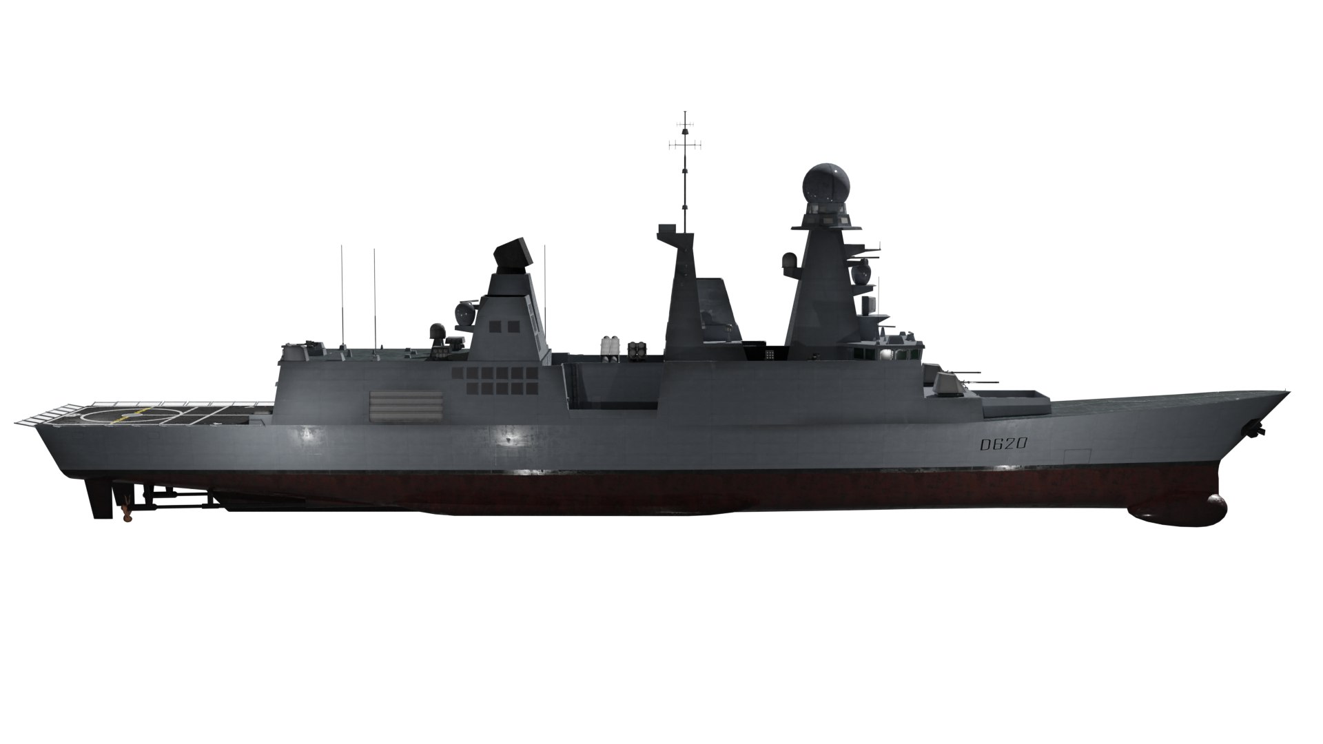 3D Horizon Class Destroyer FS Forbin - TurboSquid 2393073