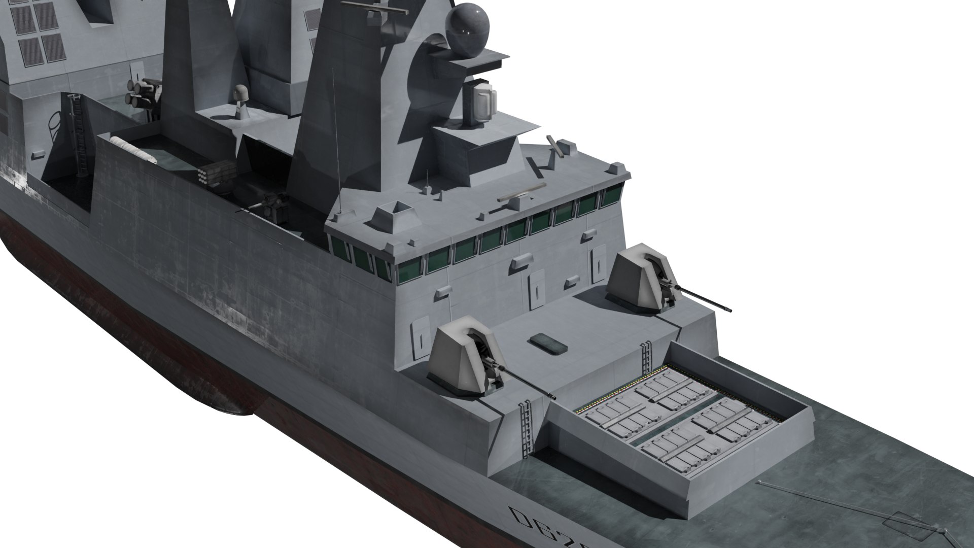 3D Horizon Class Destroyer FS Forbin - TurboSquid 2393073