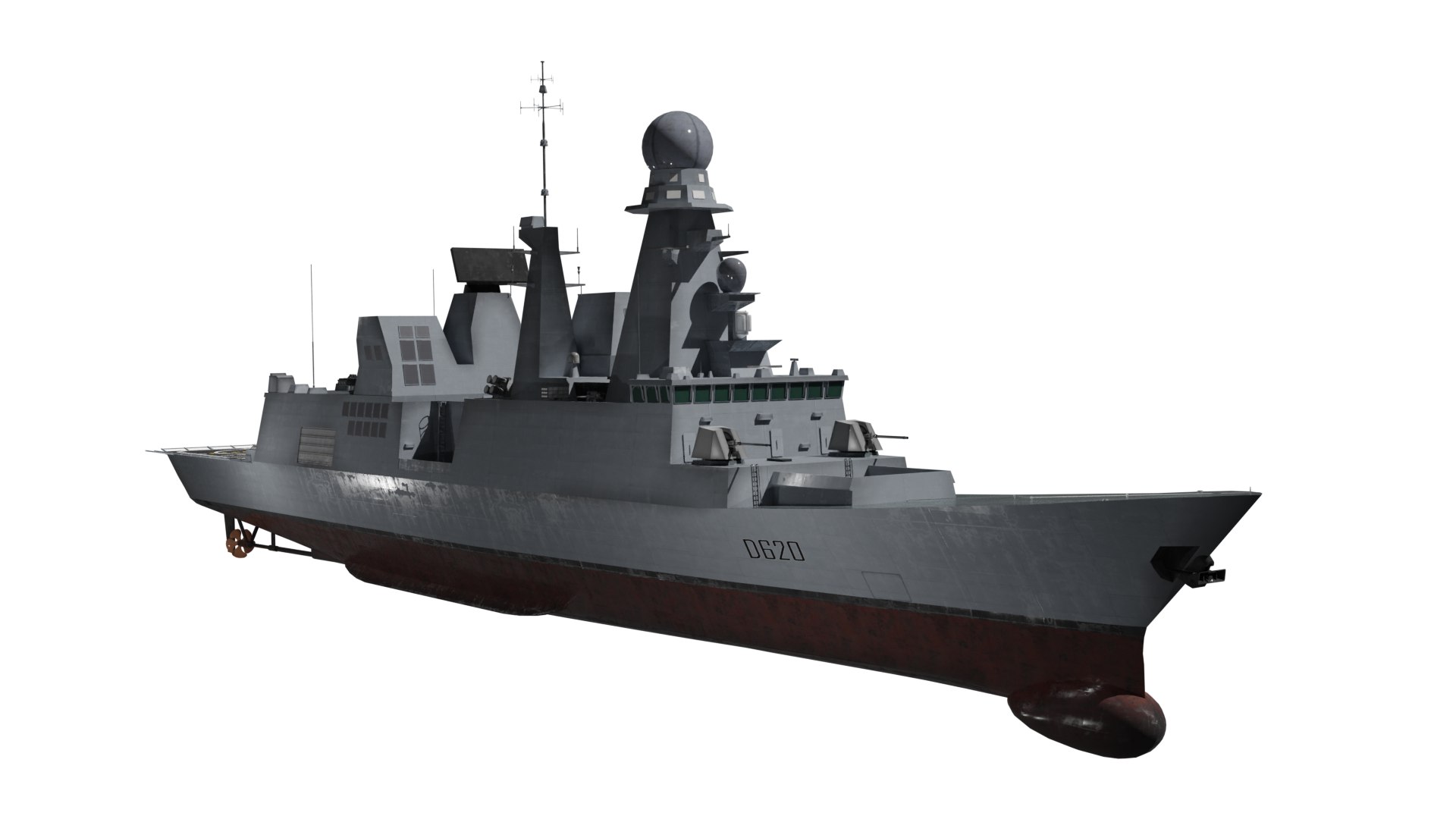 3D Horizon Class Destroyer FS Forbin - TurboSquid 2393073