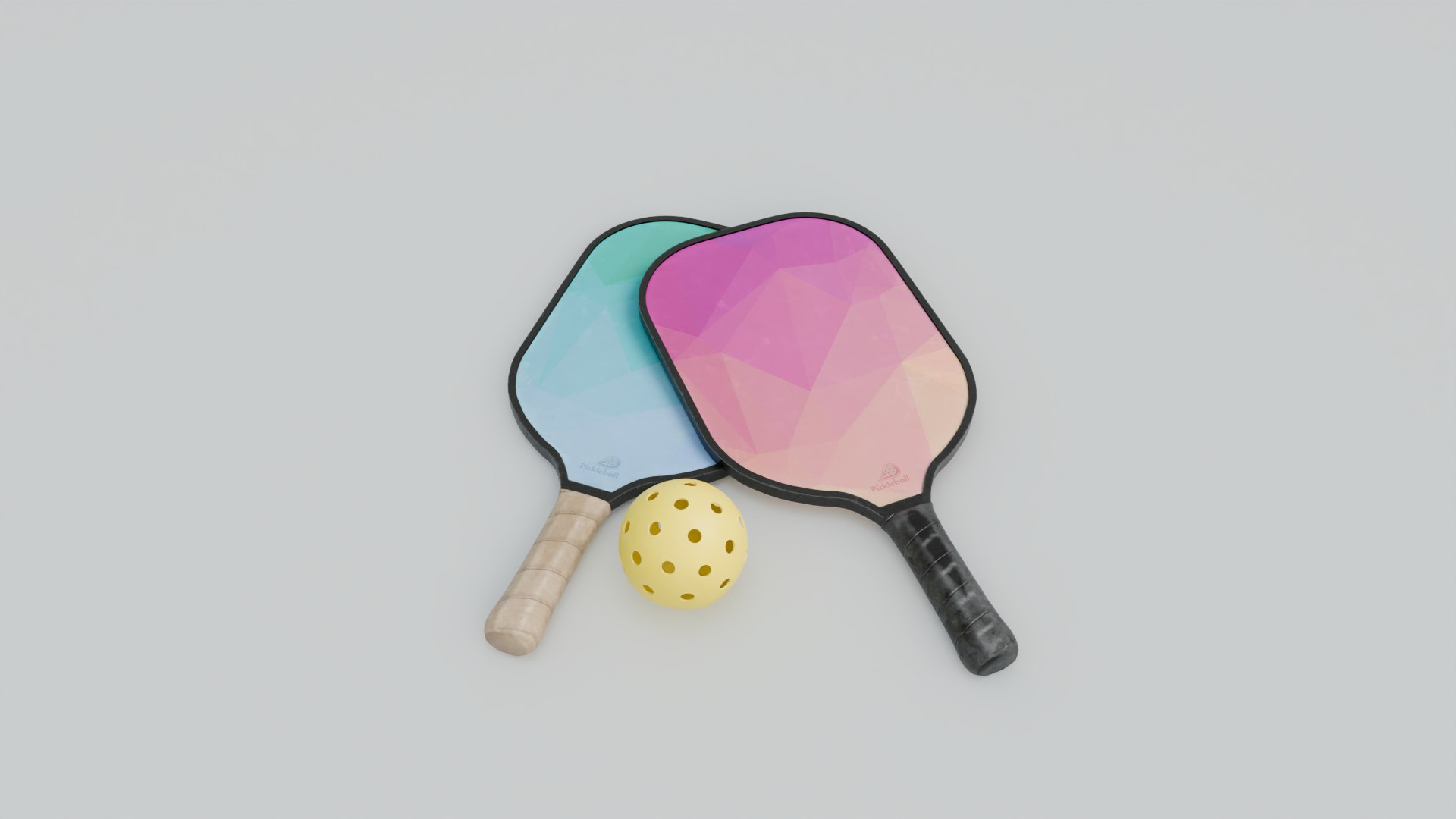 3D Pickle Ball Set - TurboSquid 2255201