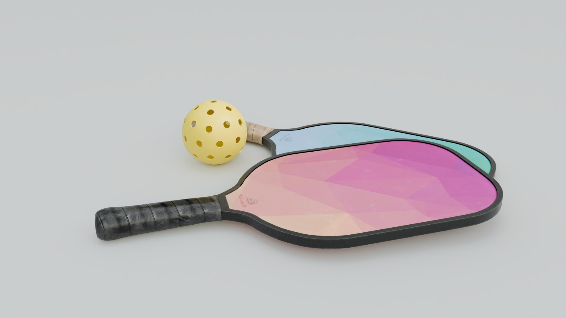 3D Pickle Ball Set - TurboSquid 2255201