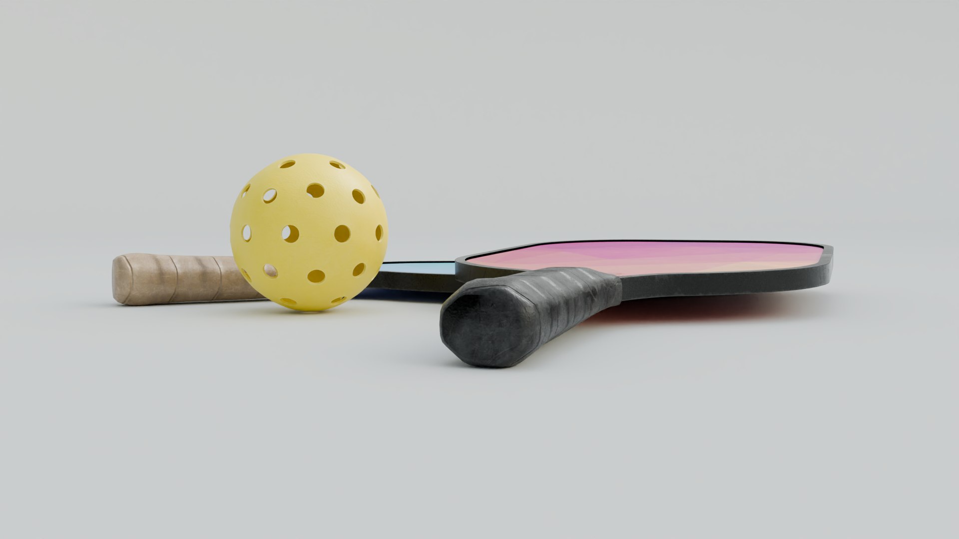 3D Pickle Ball Set - TurboSquid 2255201