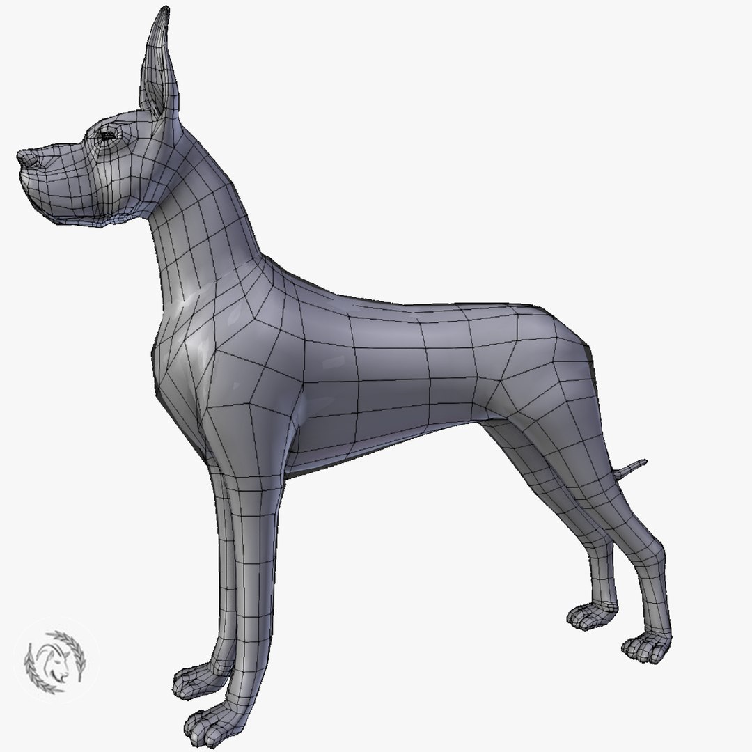 3D Great Dane Dog Model - TurboSquid 1243528