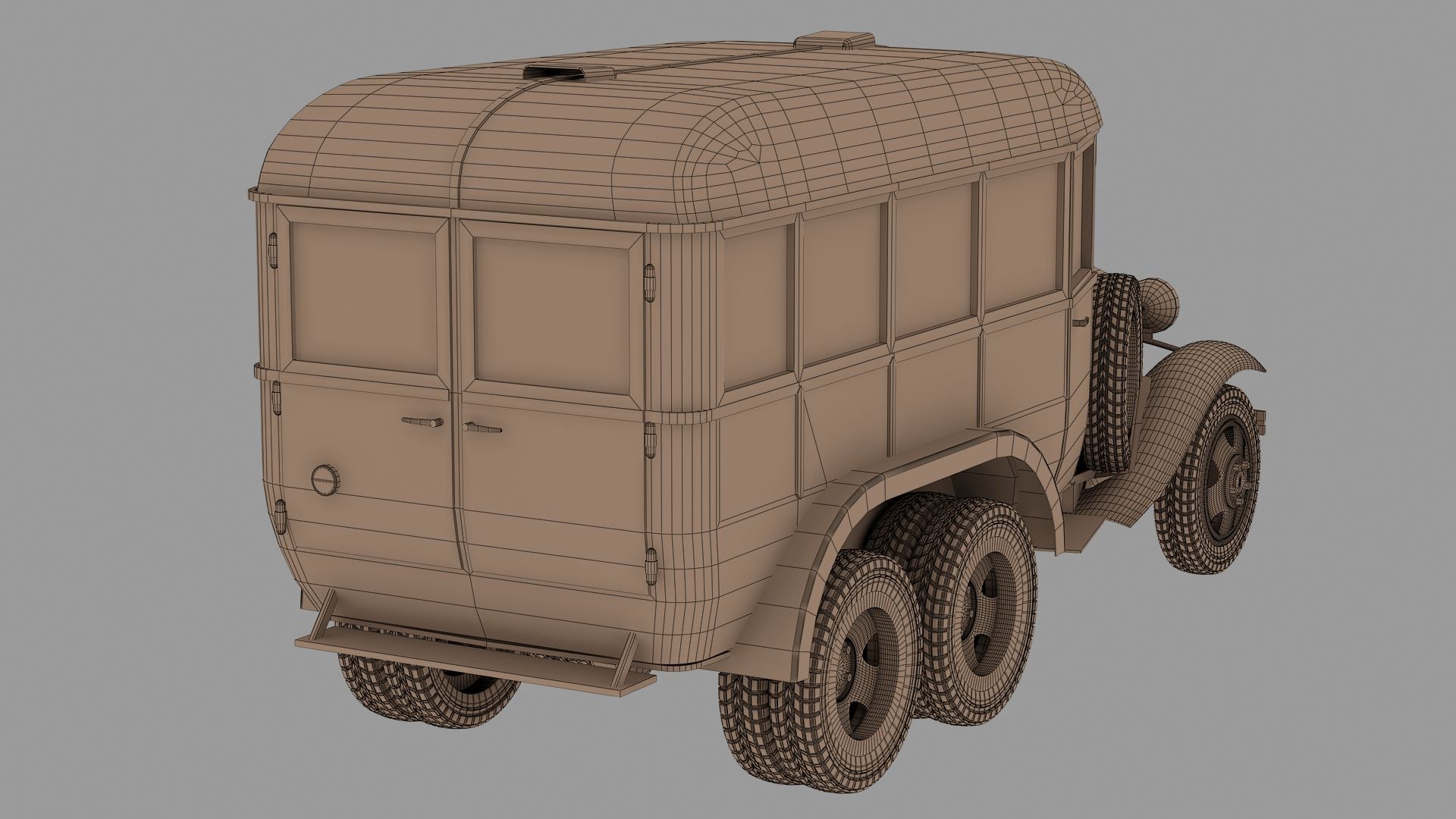 GAZ 05 193 Staff Bus 3D Model - TurboSquid 1808552