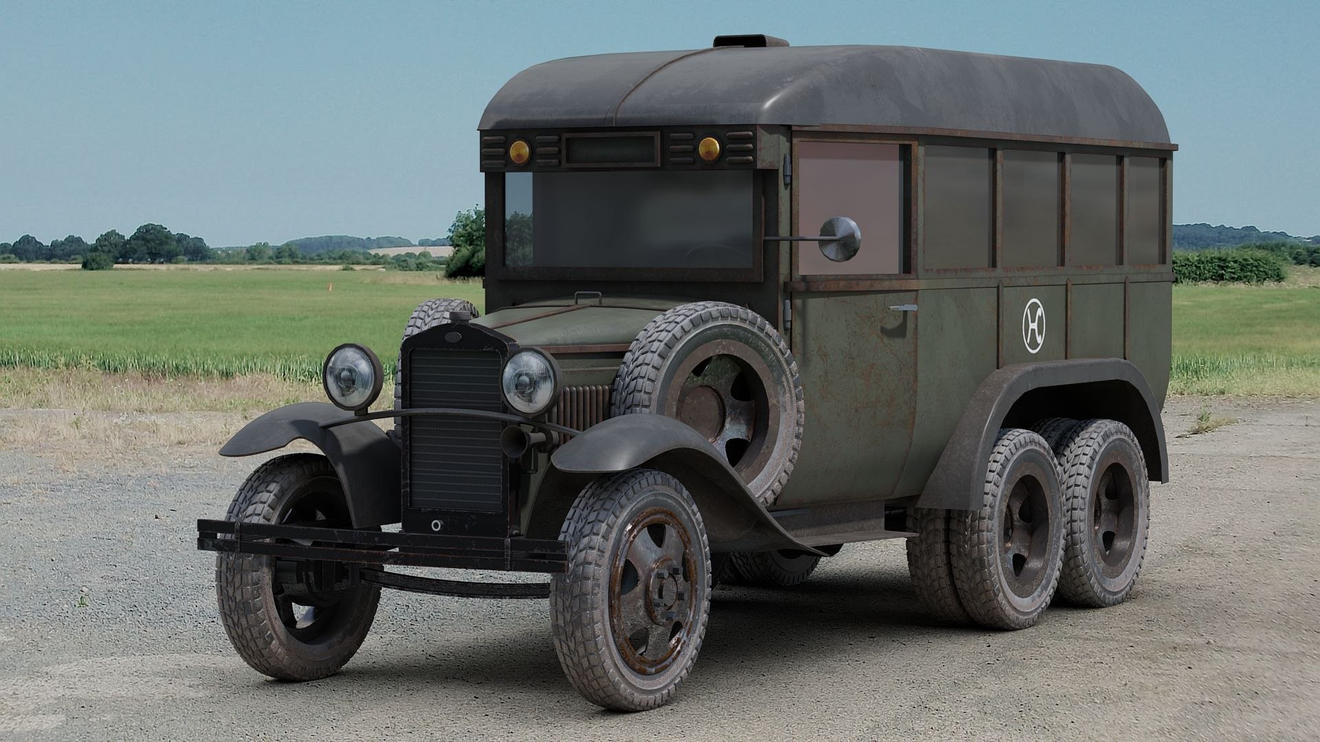 GAZ 05 193 Staff Bus 3D Model - TurboSquid 1808552