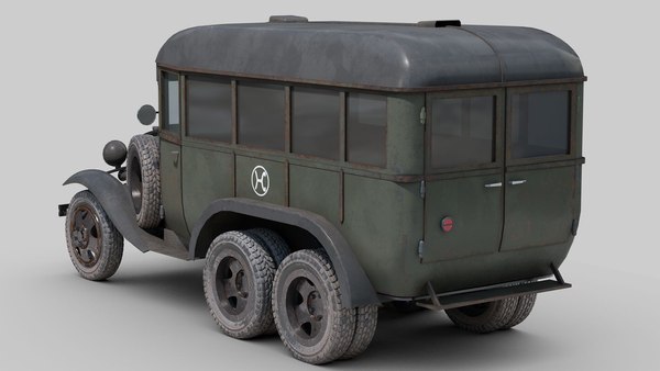 GAZ 05 193 Staff Bus 3D model - TurboSquid 1808552