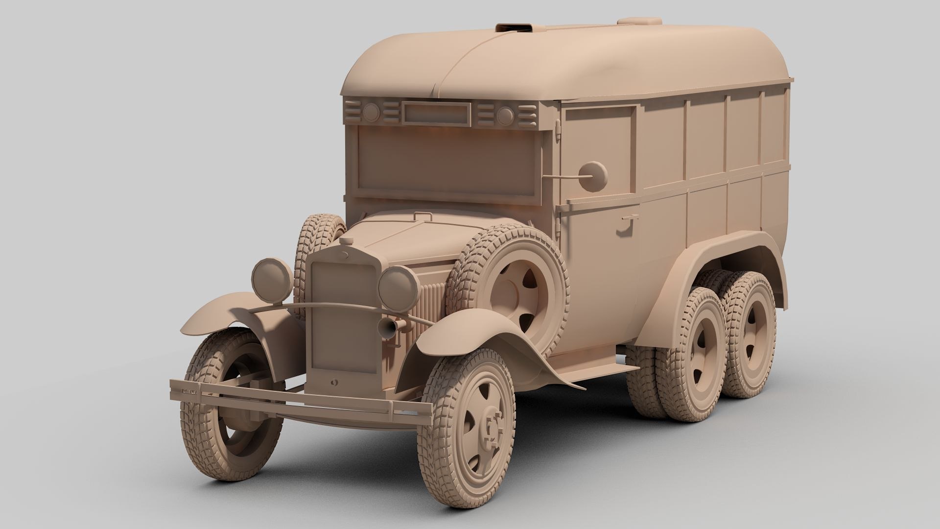 GAZ 05 193 Staff Bus 3D Model - TurboSquid 1808552