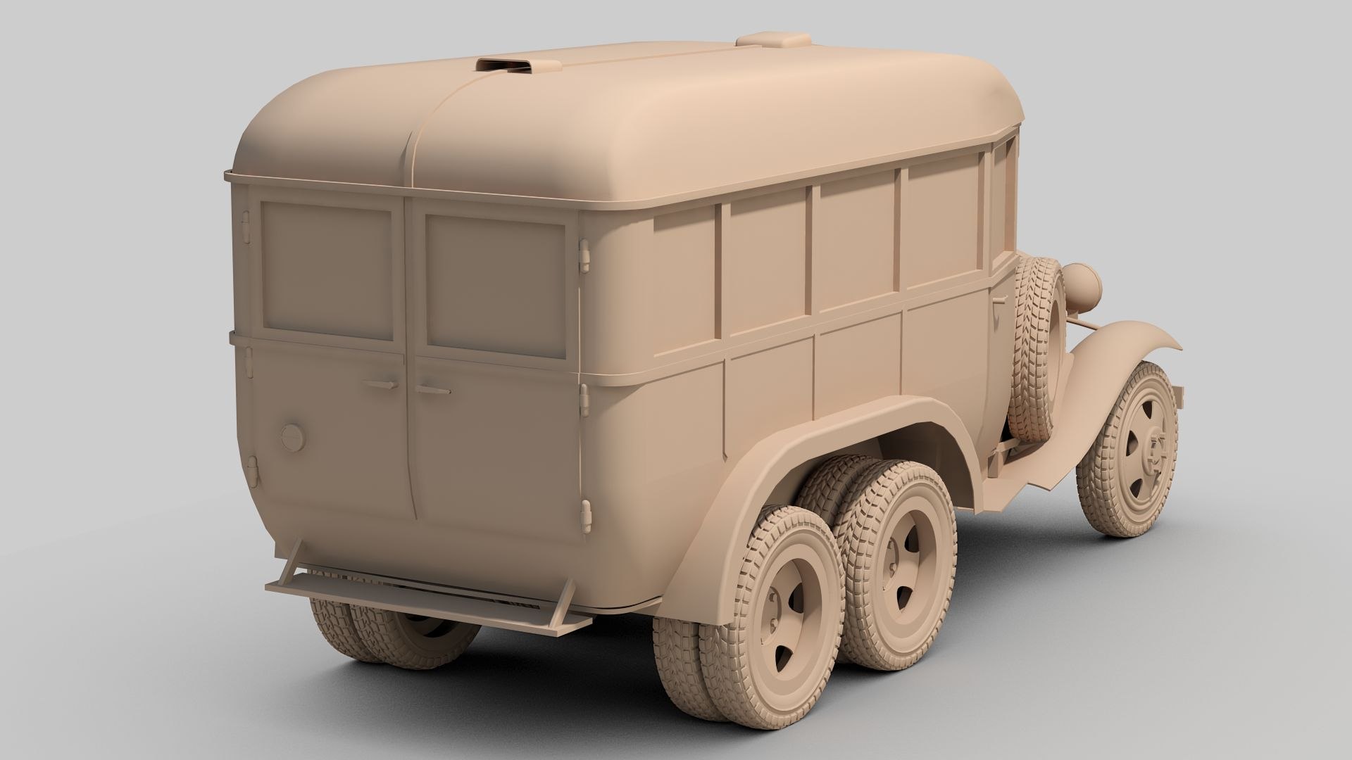 GAZ 05 193 Staff Bus 3D Model - TurboSquid 1808552