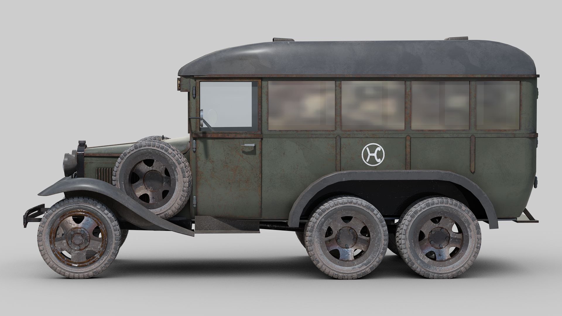GAZ 05 193 Staff Bus 3D Model - TurboSquid 1808552