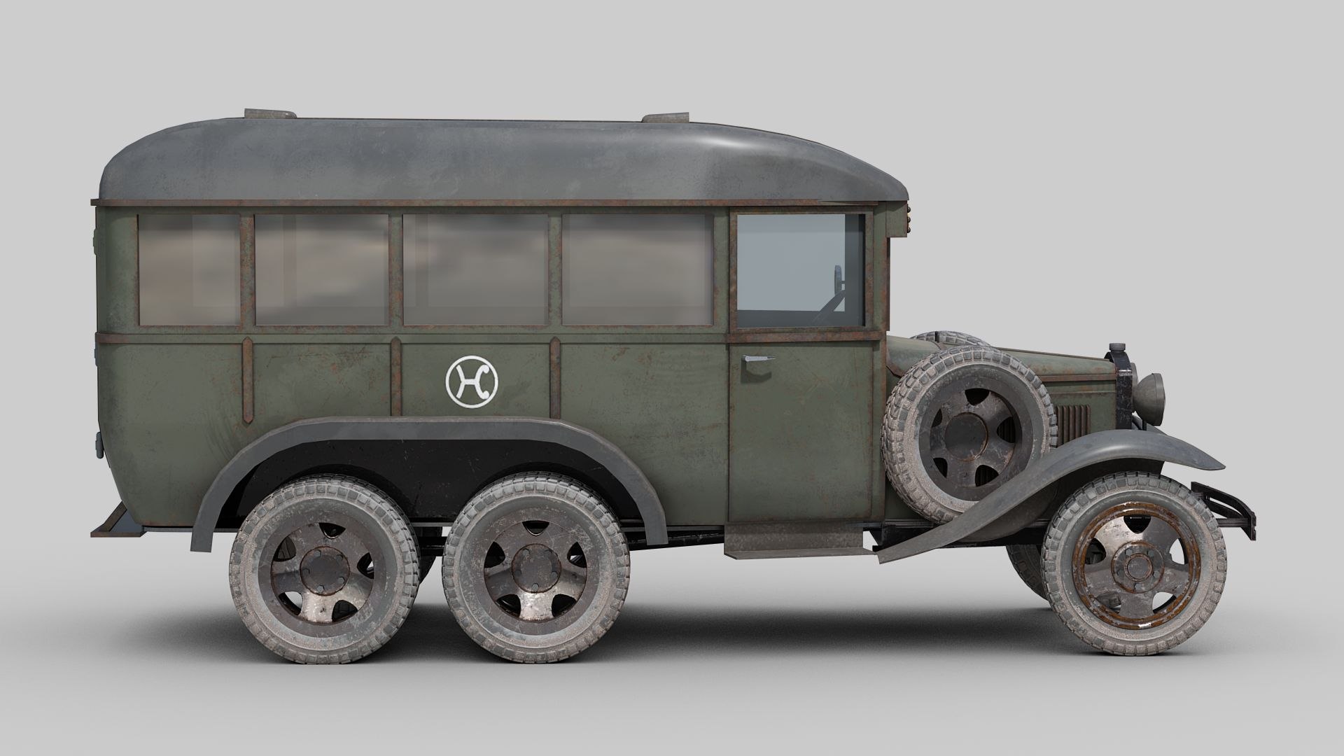 GAZ 05 193 Staff Bus 3D Model - TurboSquid 1808552