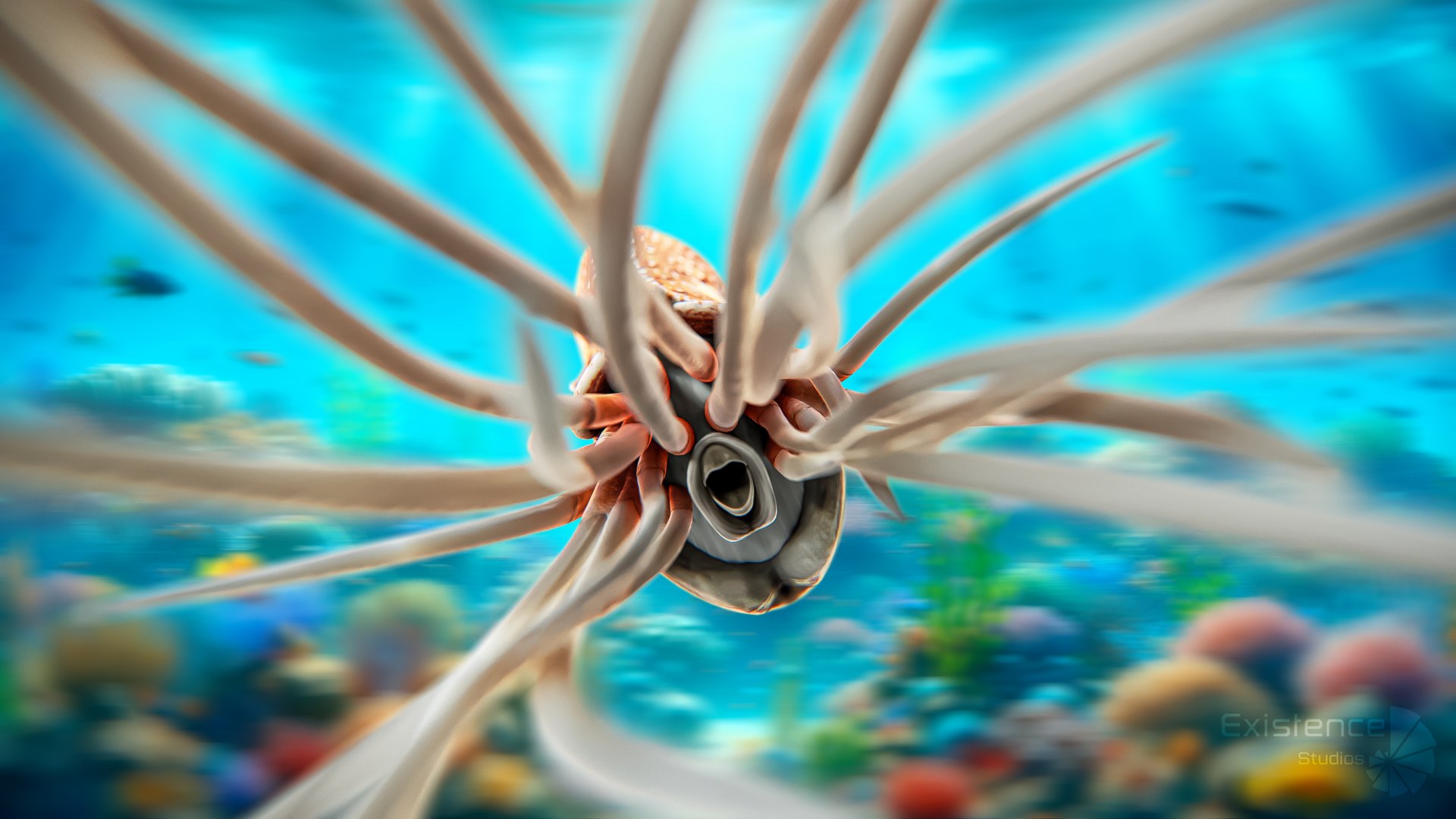 Nautilus Pompilius - Shell Mollusk - Underwater Tentacles - 44 3D Model ...
