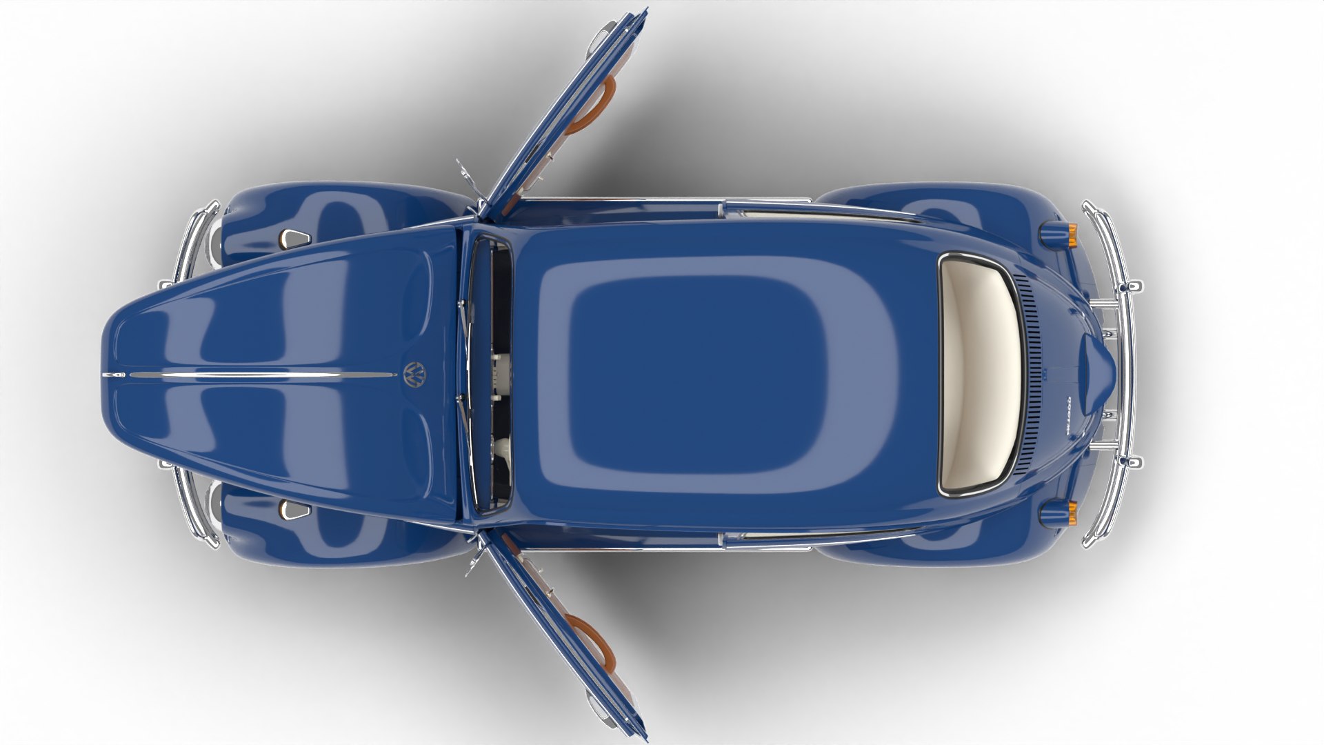 Volkswagen Beetle 1300 1963 HQ 3D Model - TurboSquid 2394536