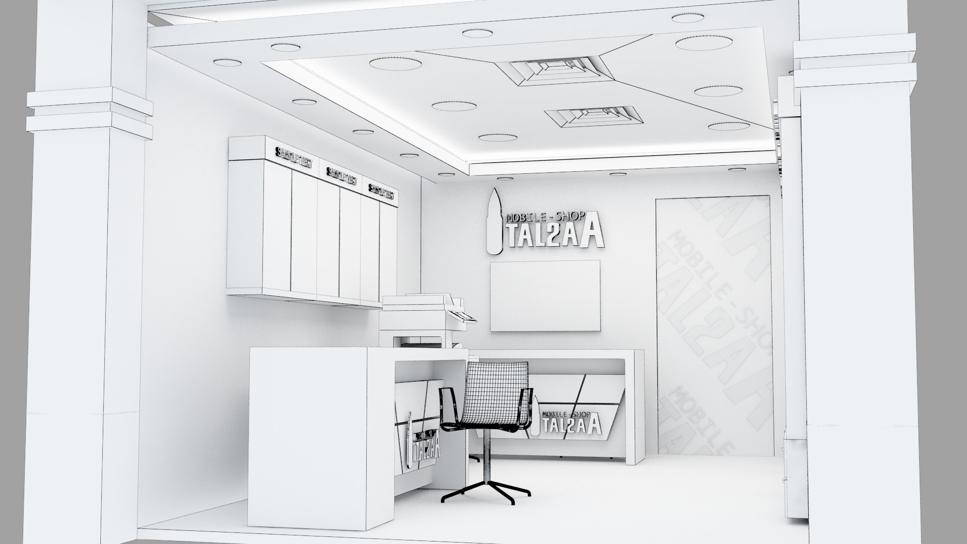 3D Mobile Shop Store 3d Model 3ds Max 2018 - Vray - TurboSquid 2173982