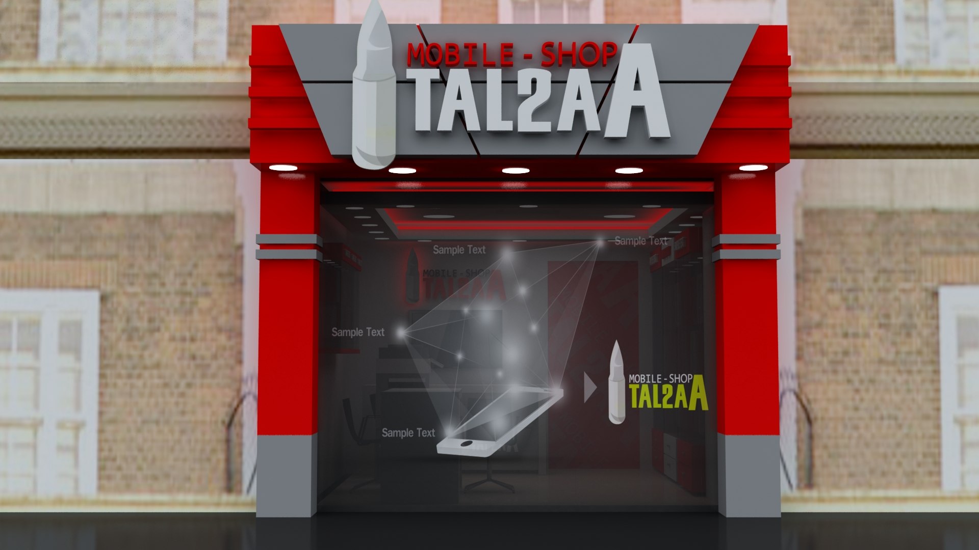 3D Mobile Shop Store 3d Model 3ds Max 2018 - Vray - TurboSquid 2173982