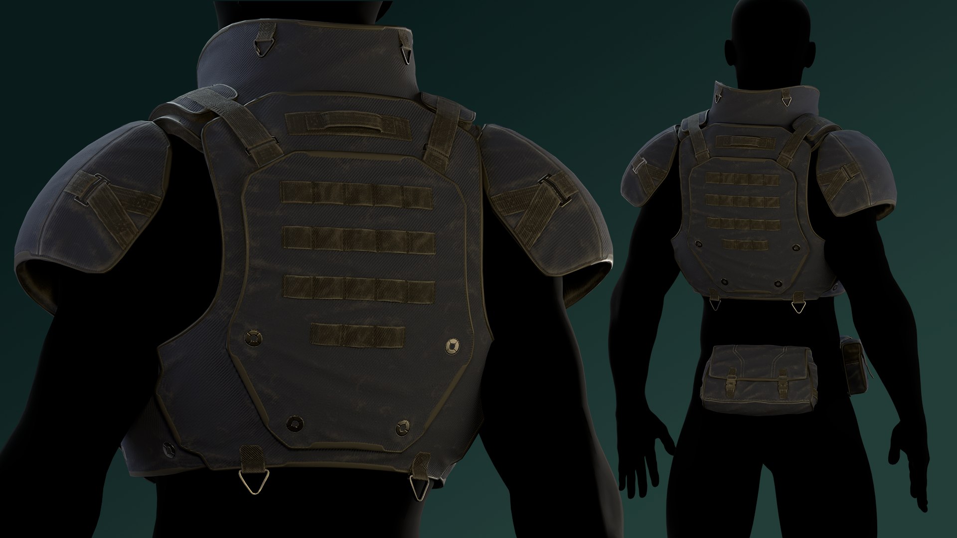3D Military Bulletproof Vest - TurboSquid 2327933