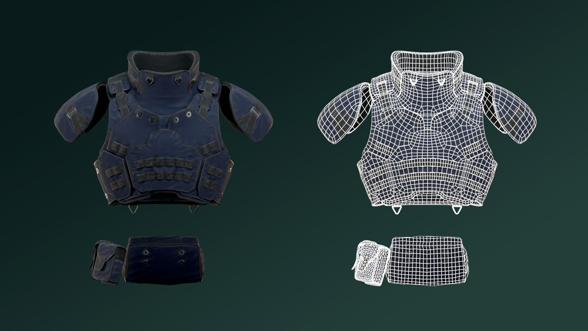 3D Military Bulletproof Vest - TurboSquid 2327933