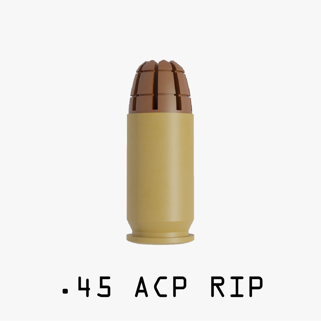 3D 45 ACP RIP Cartridge - TurboSquid 2054014